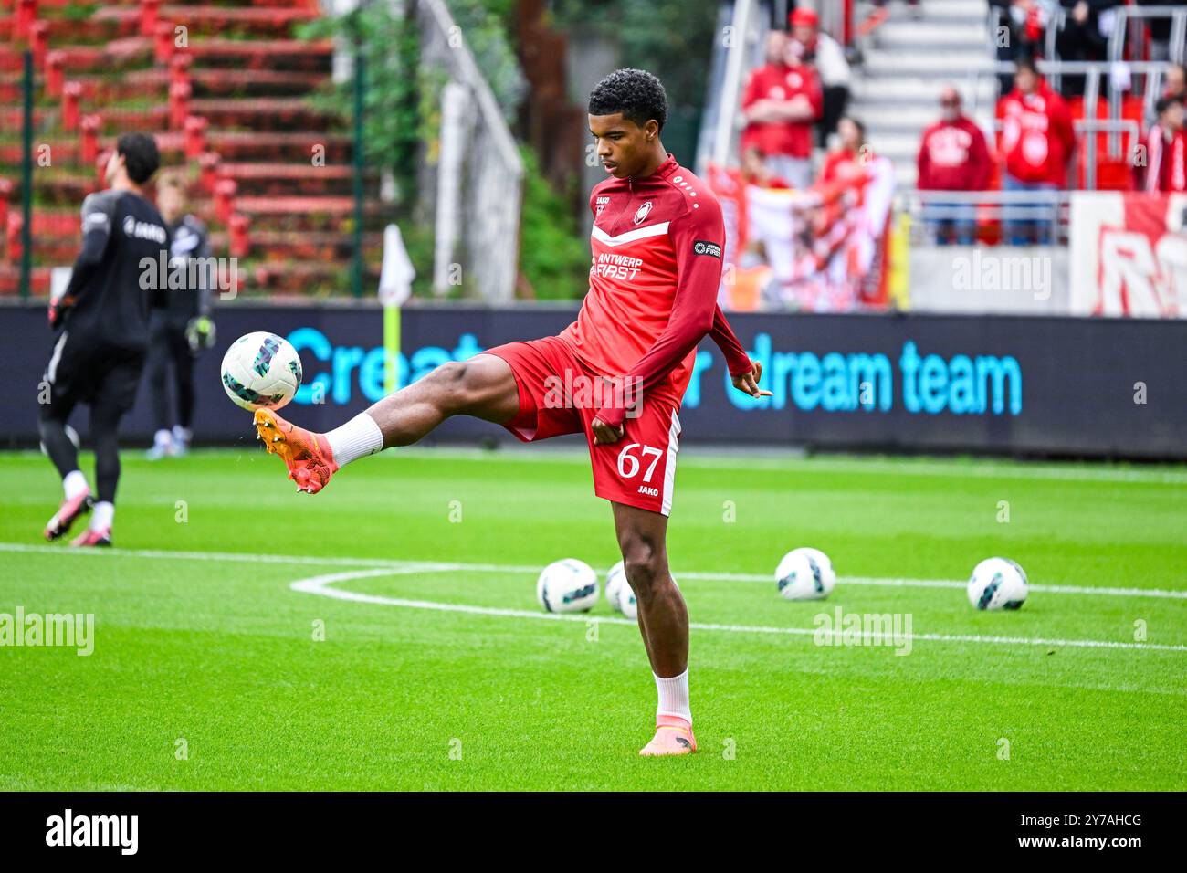 Antwerp's Alexandre Stanic pictured before a soccer match between Royal ...