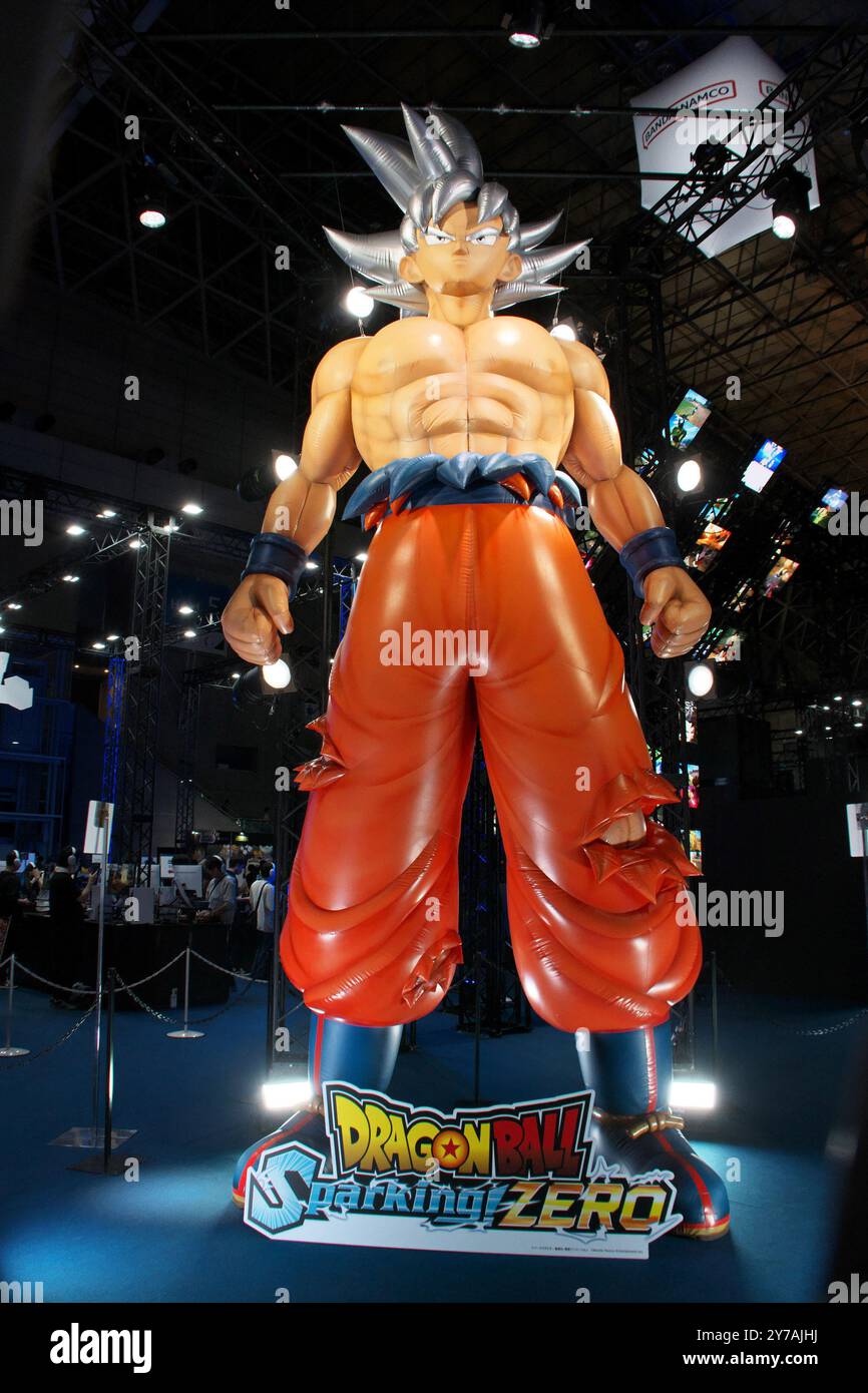 Chiba, Japan. 29th Sep, 2024. A statue Dragon Ball character Son Goku ...