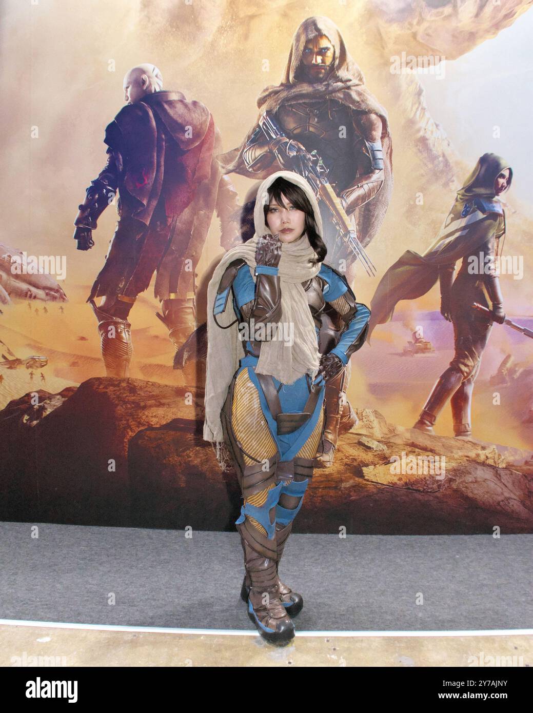 Chiba, Japan. 29th Sep, 2024. Cosplayer poses for camera during the ...