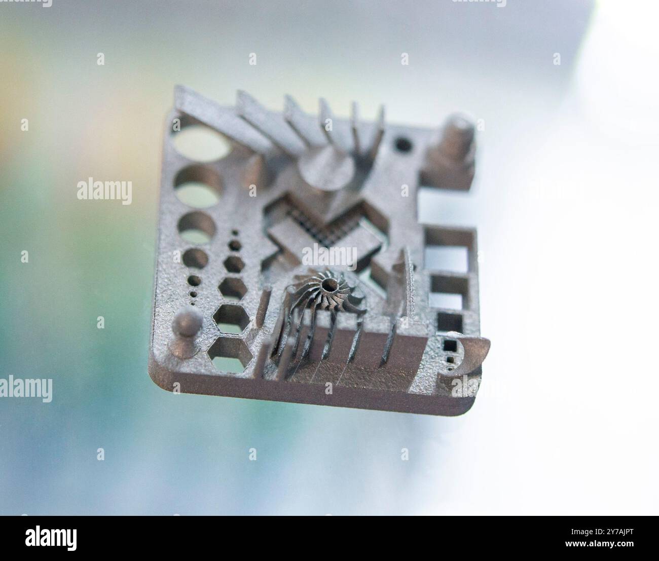 Object printed on 3D printer from metal powder using Metal Jet ...