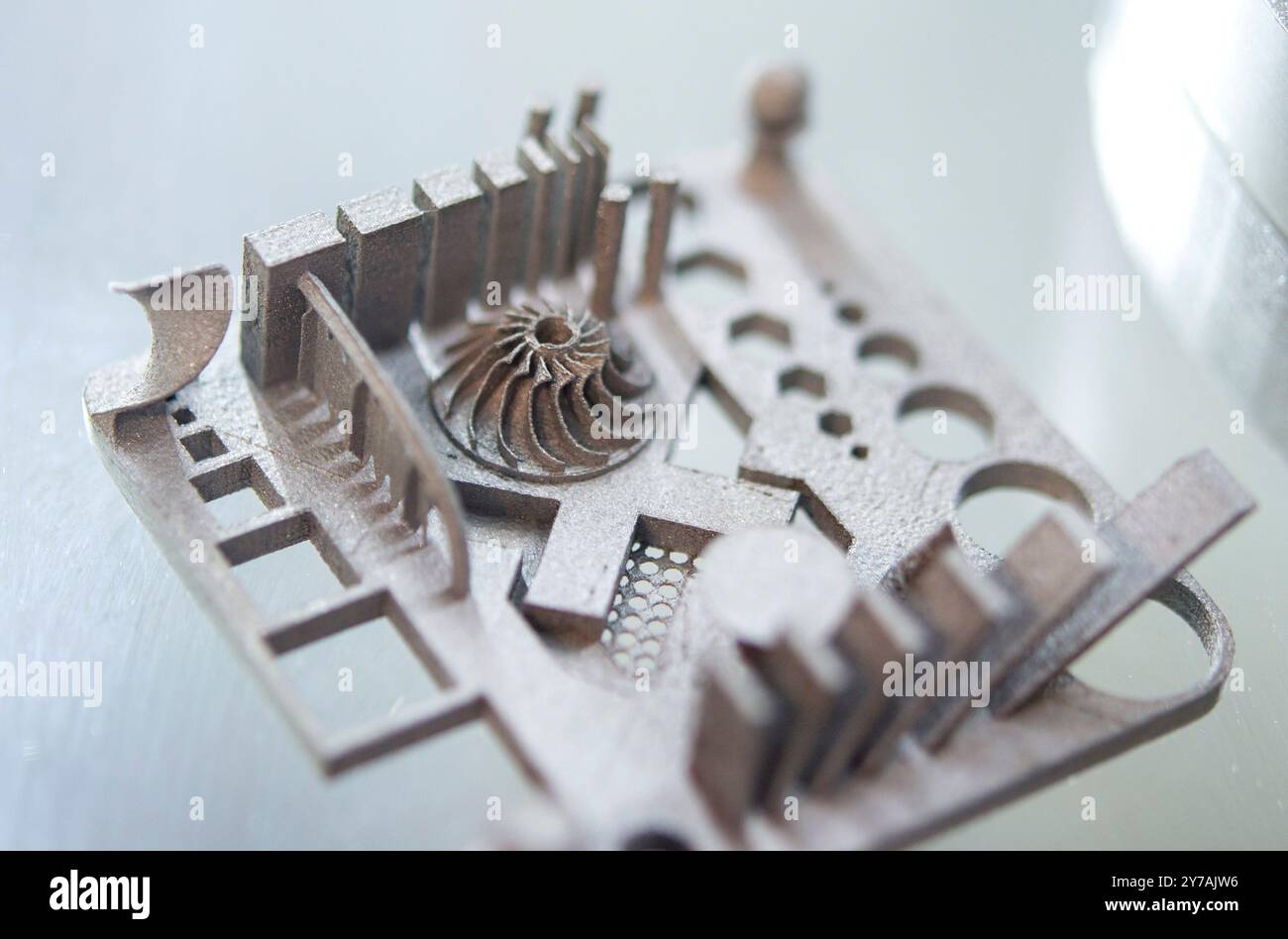 Object printed on 3D printer from metal powder using Metal Jet ...