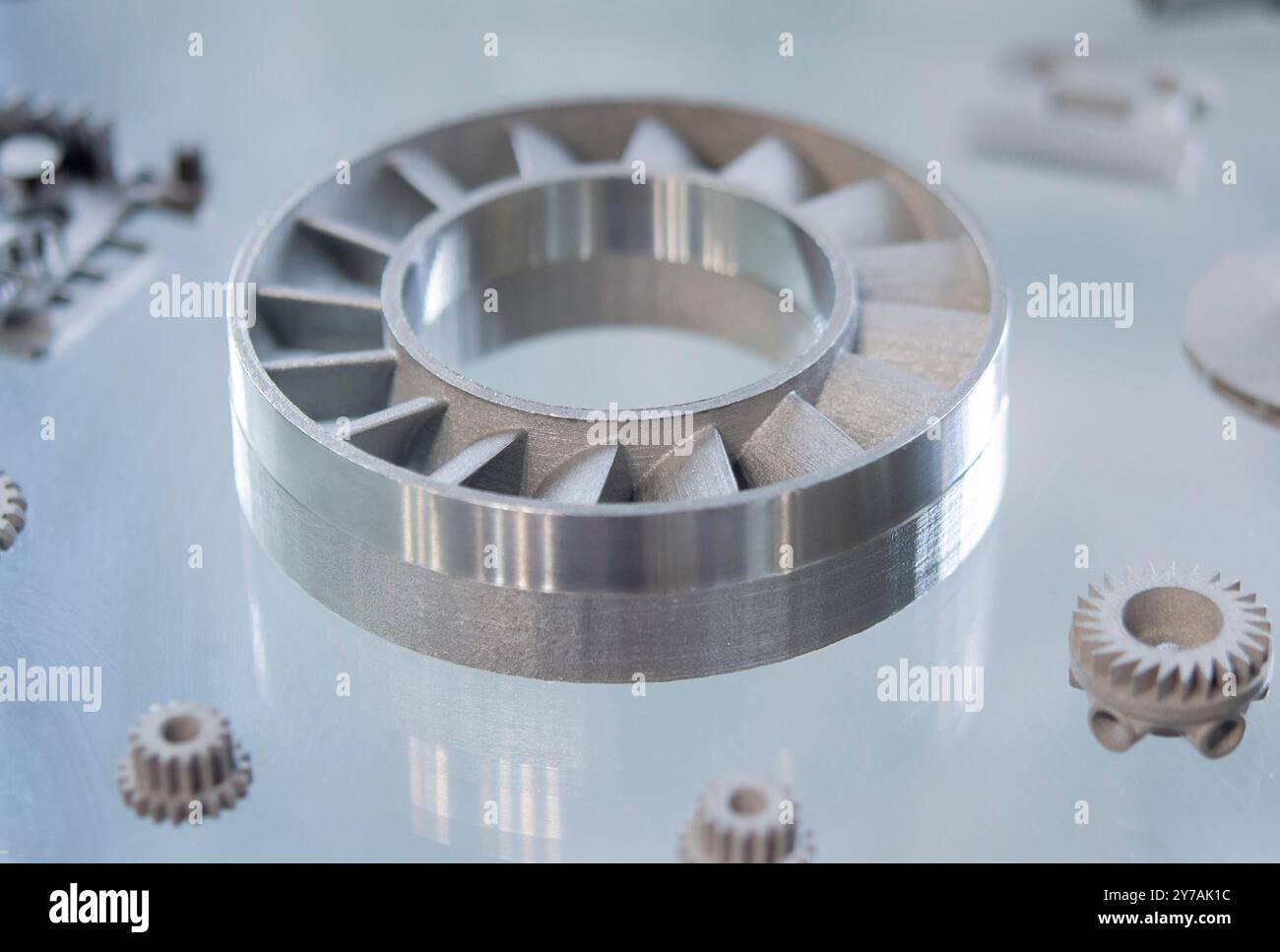 Object printed on 3D printer from metal powder using Metal Jet ...