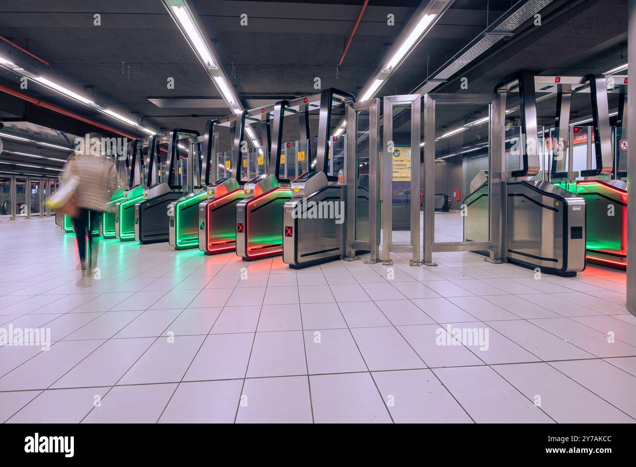 Subway In Milan Italy