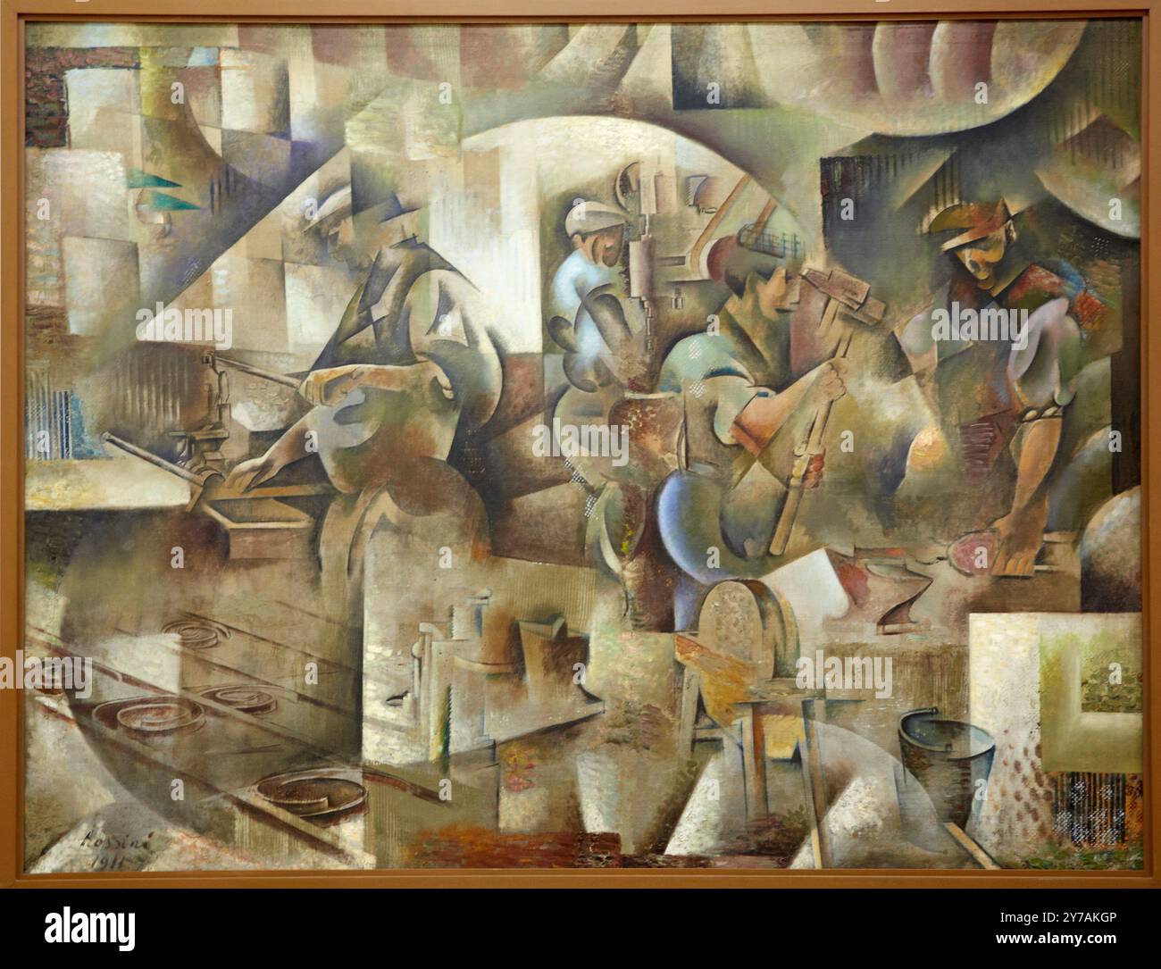 La Forge, 1911-1913. Wladimir Baranoff Rossiné. Centre George Pompidou ...