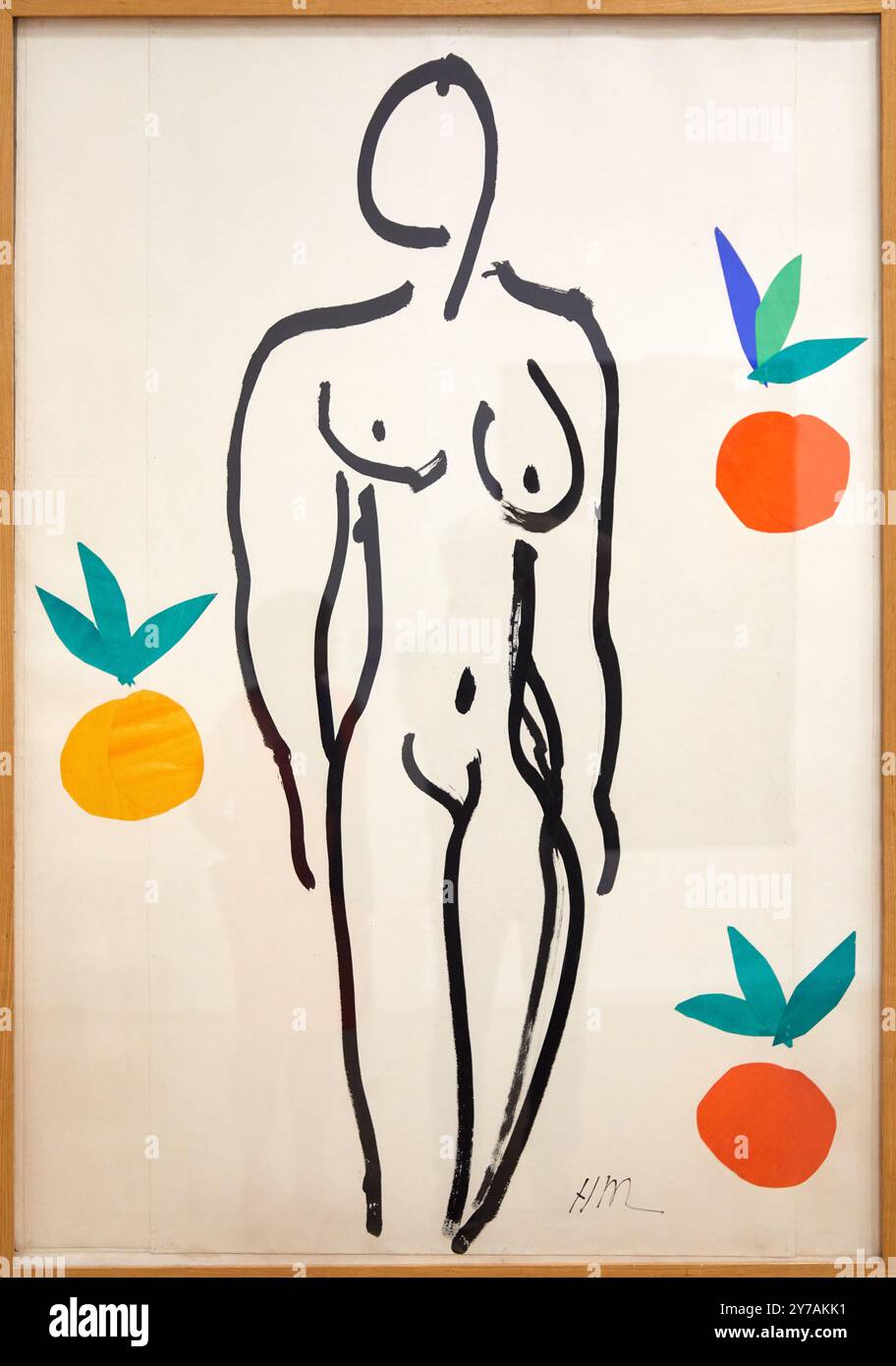 "Nu aux oranges", 1953, Henri Matisse, Centre Pompidou, Paris, France ...