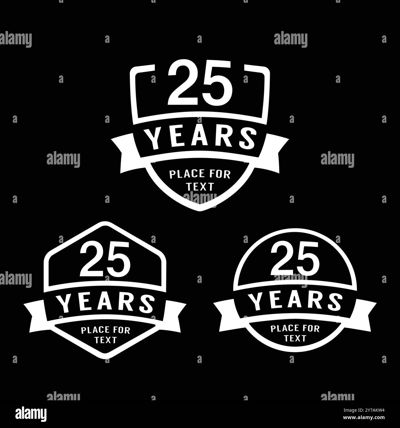 25 years anniversary celebration logotype. 25th anniversary logo ...