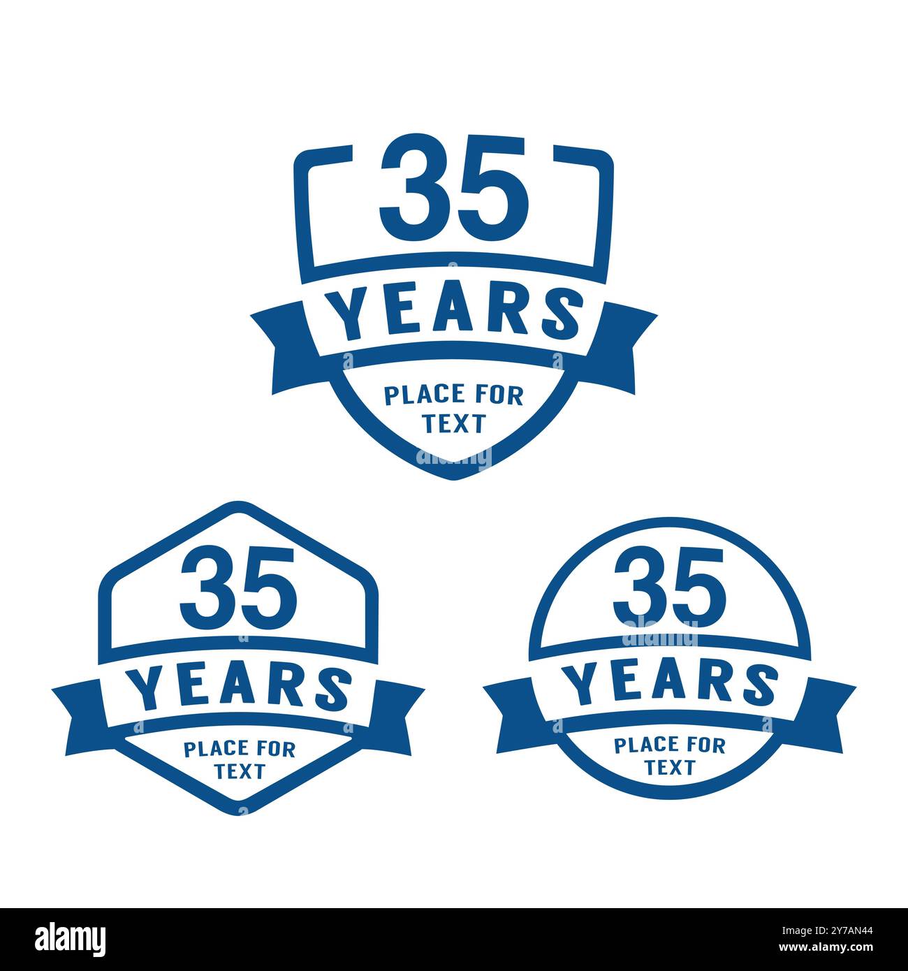 35 years anniversary celebration logotype. 35th anniversary logo ...