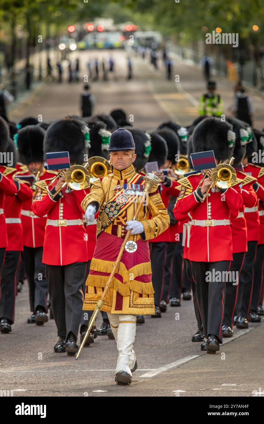 Guards Drum Major, Birdcage Walk, London, England, UK Stock Photo - Alamy