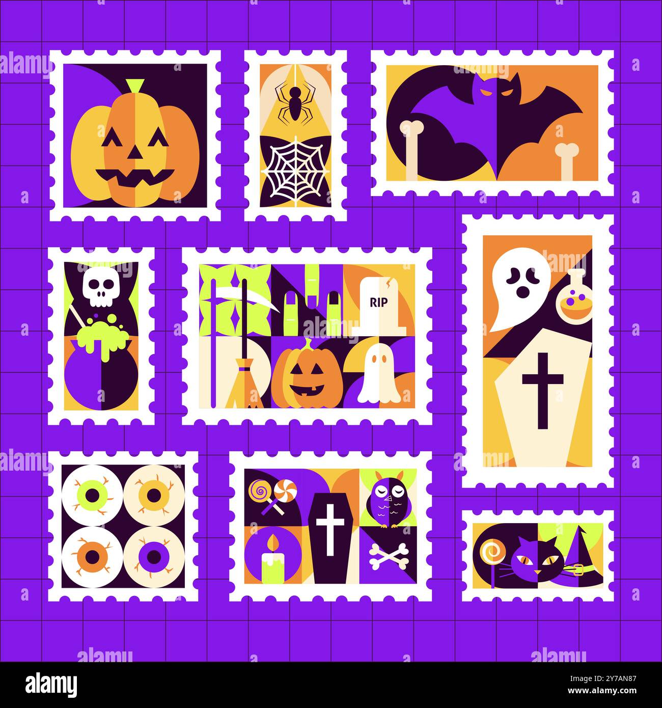 Jack stamps Stock Vector Images - Alamy