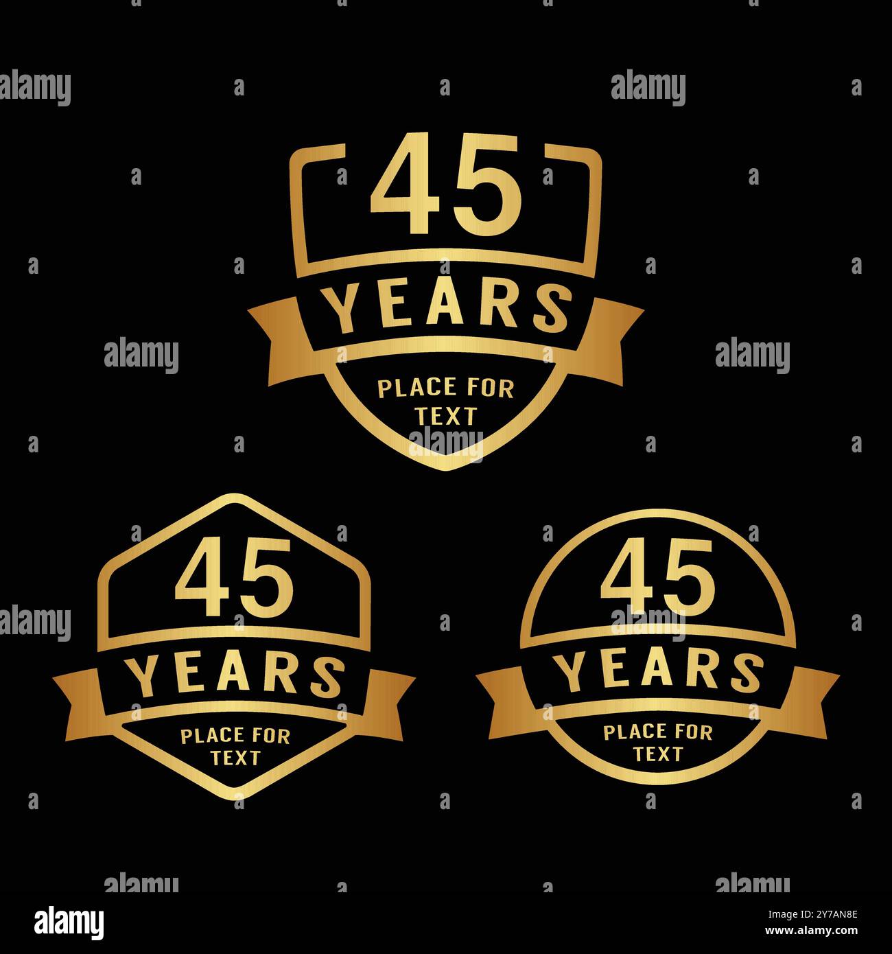 45 years anniversary celebration logotype. 45th anniversary logo ...