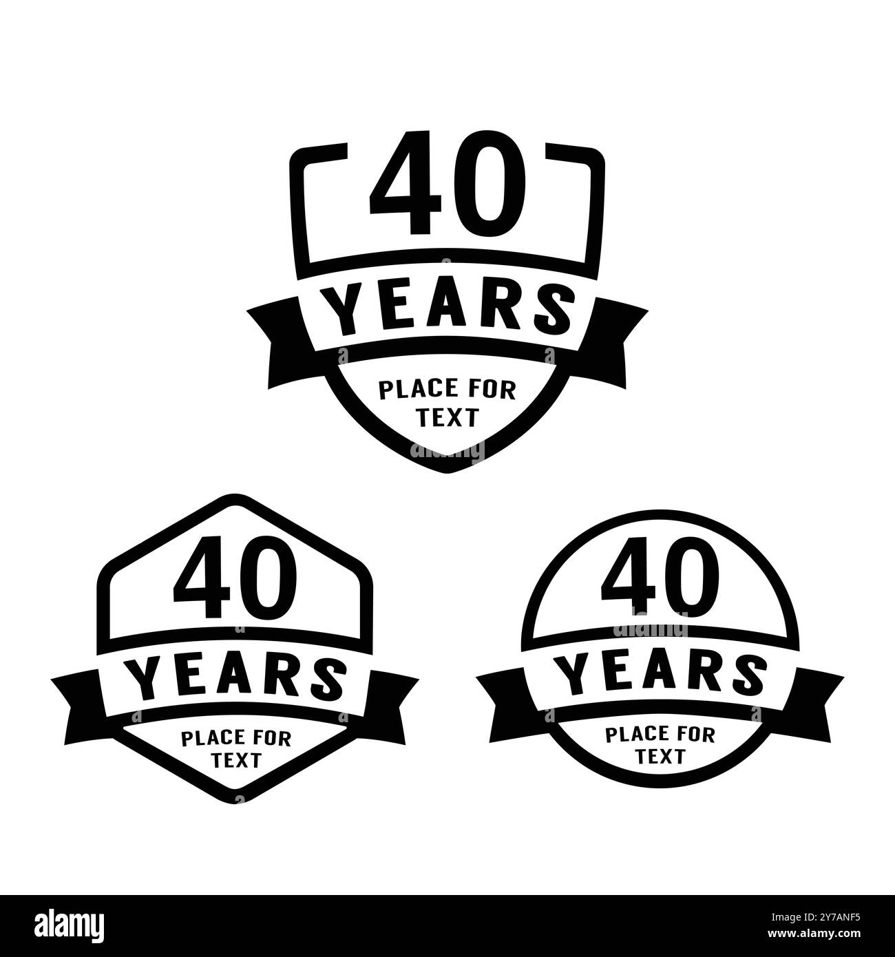 40 years anniversary celebration logotype. 40th anniversary logo ...