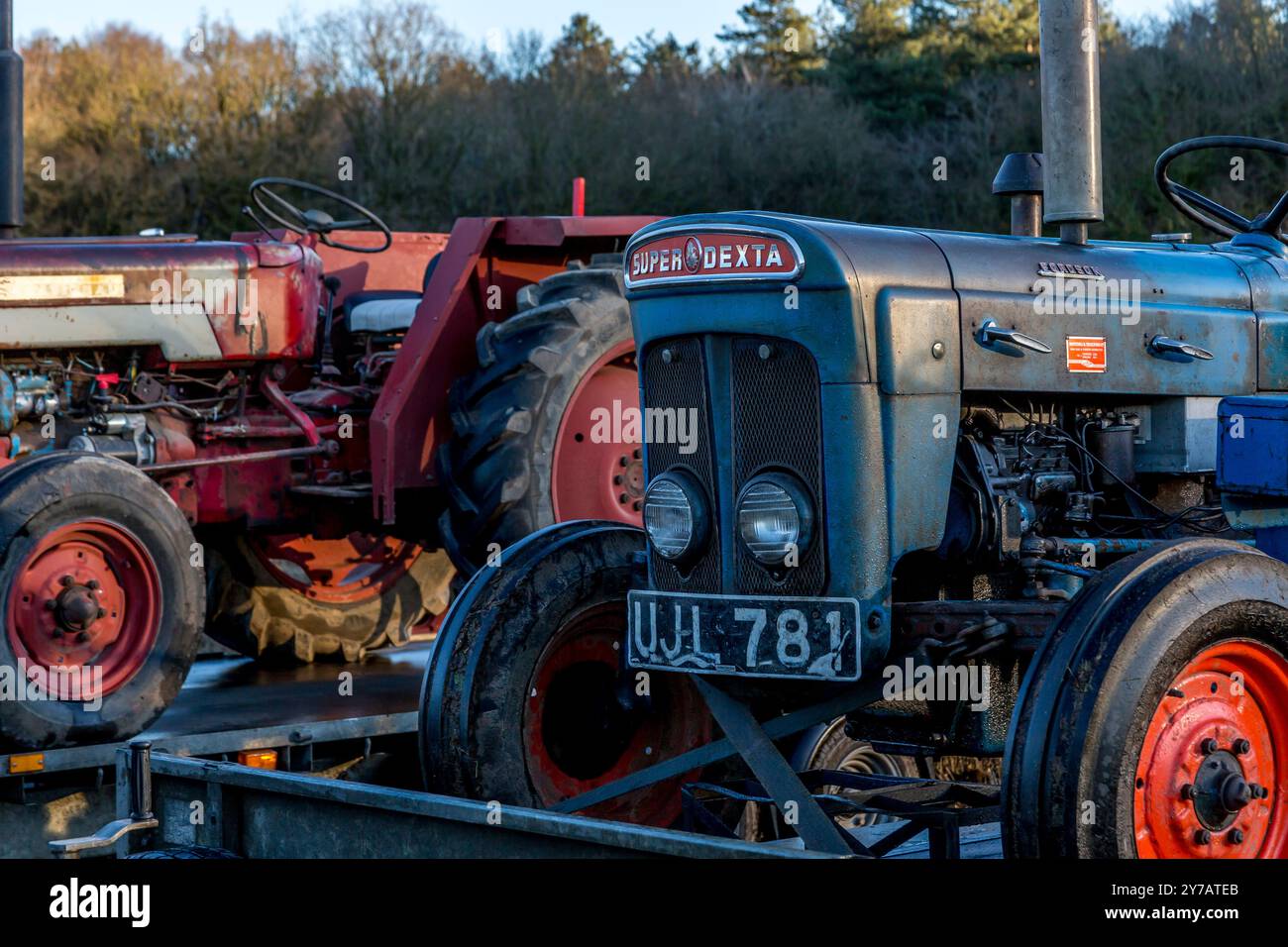 Tractor Ploughing Match Cawston Stock Photo - Alamy