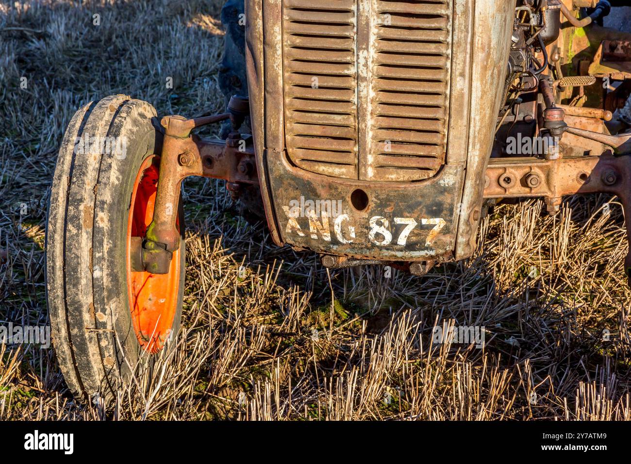 Tractor Ploughing Match Cawston Stock Photo - Alamy