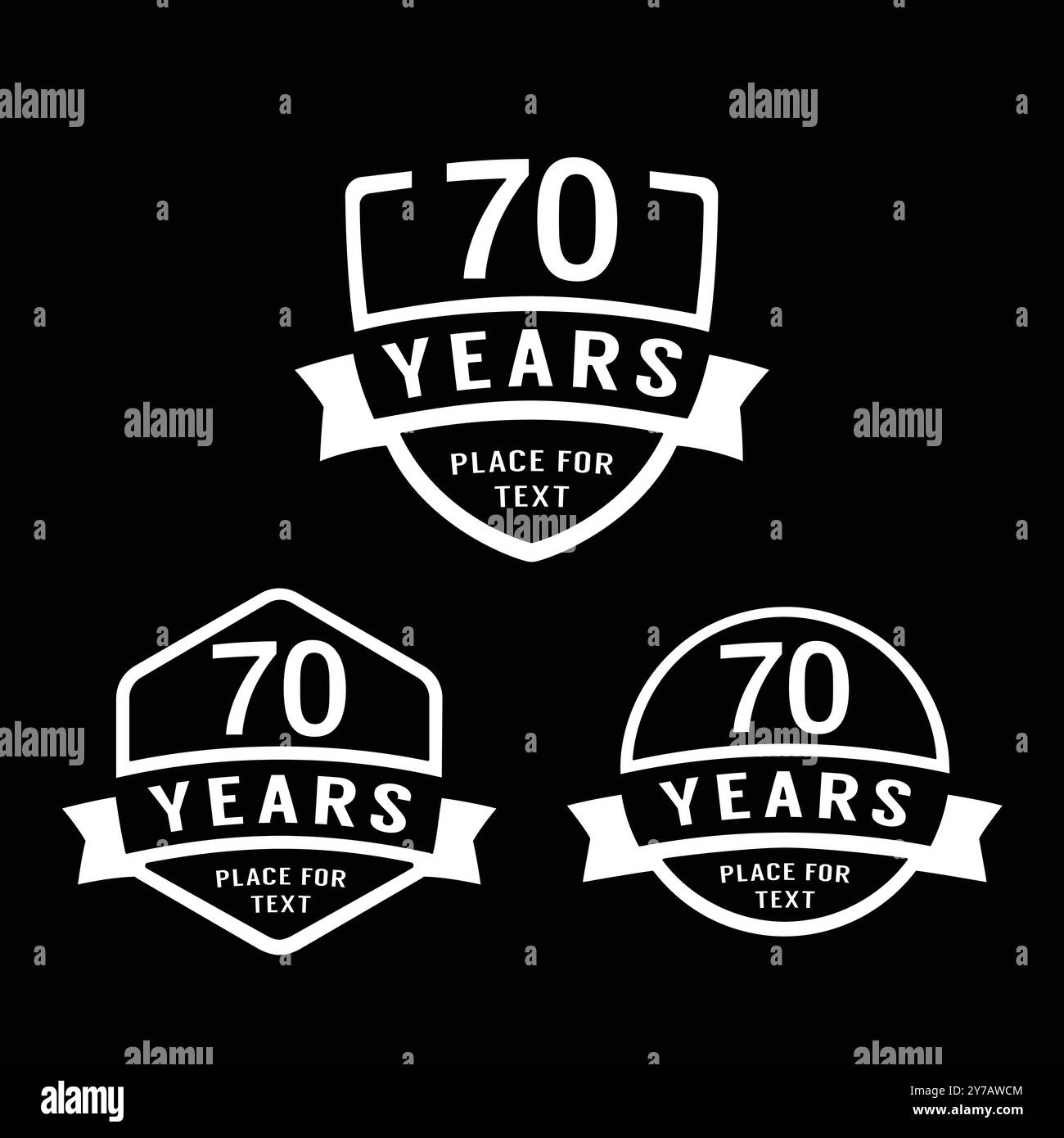 70 years anniversary celebration logotype. 70th anniversary logo ...