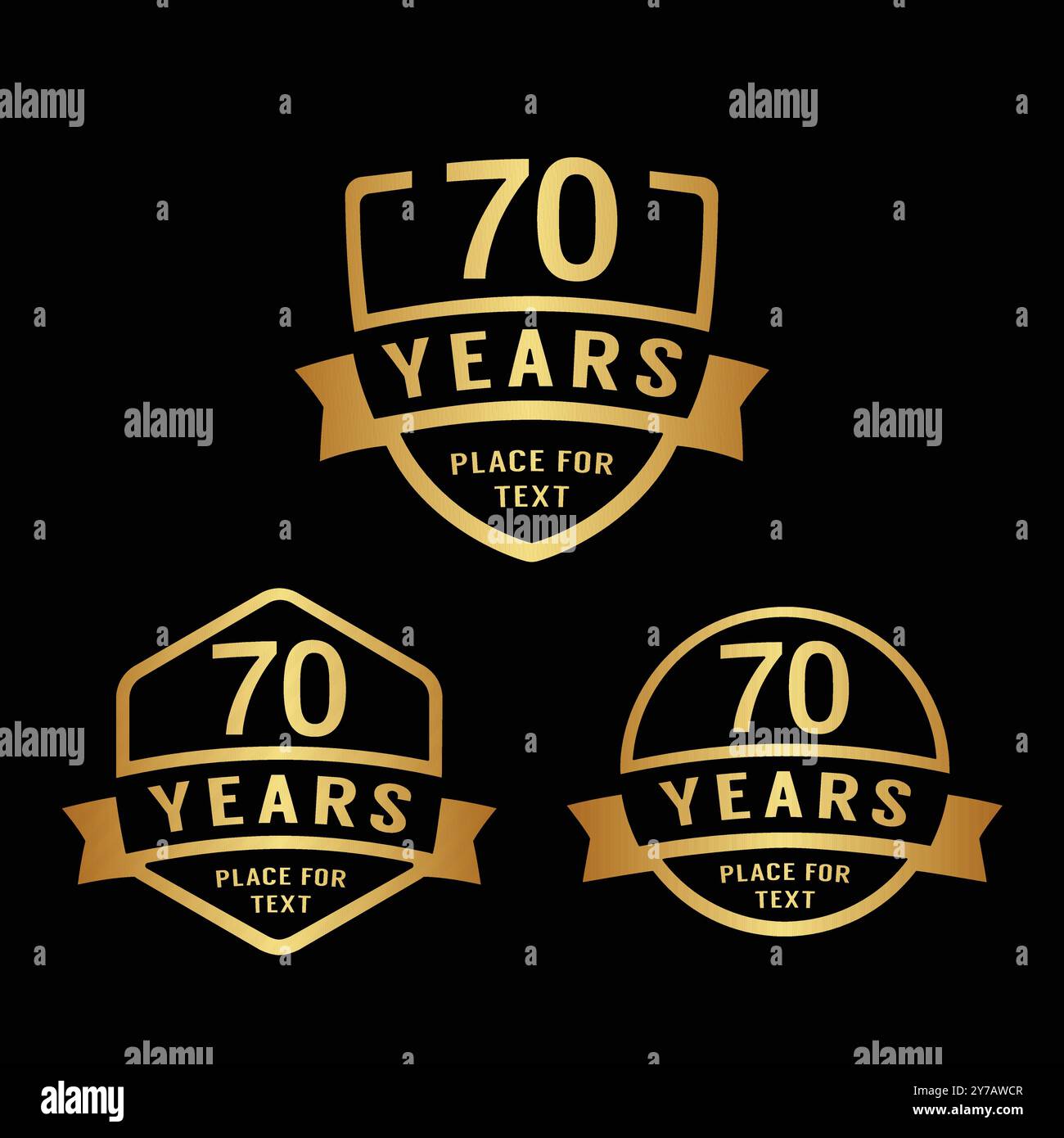 70 years anniversary celebration logotype. 70th anniversary logo ...