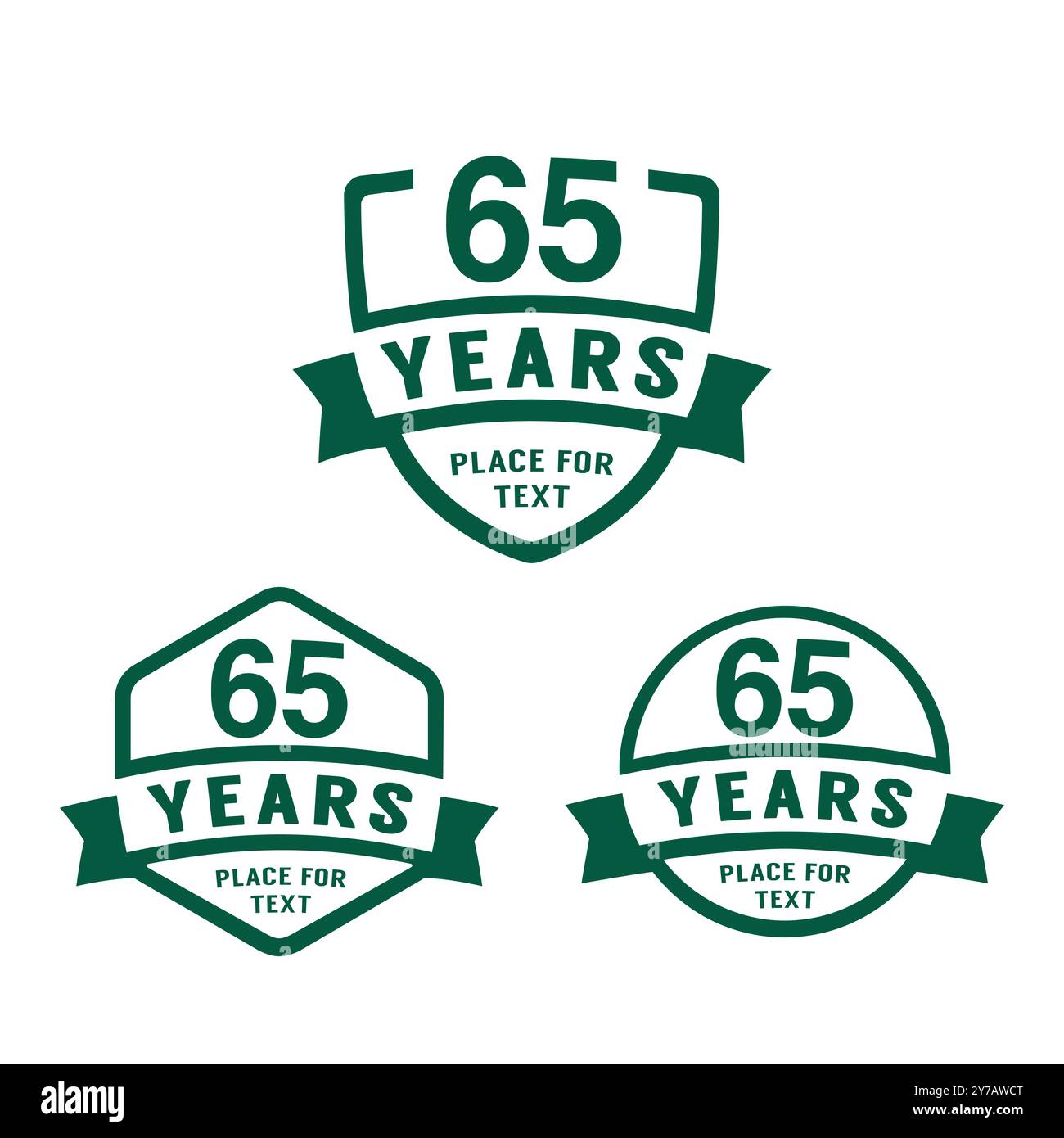 65 years anniversary celebration logotype. 65th anniversary logo ...