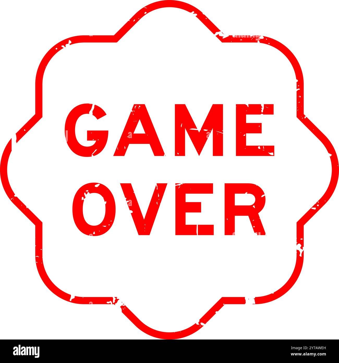 Grunge red game over word rubber seal stamp on white background Stock Vector Image & Art - Alamy