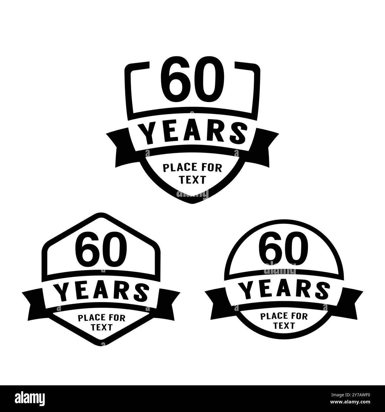 60 years anniversary celebration logotype. 60th anniversary logo ...