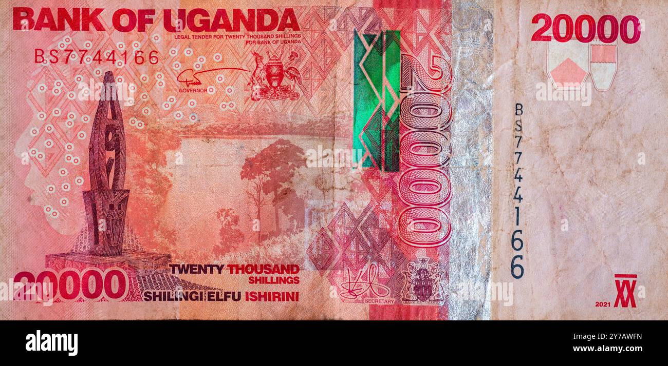 Twenty thousand Uganda Shilling Note Stock Photo - Alamy