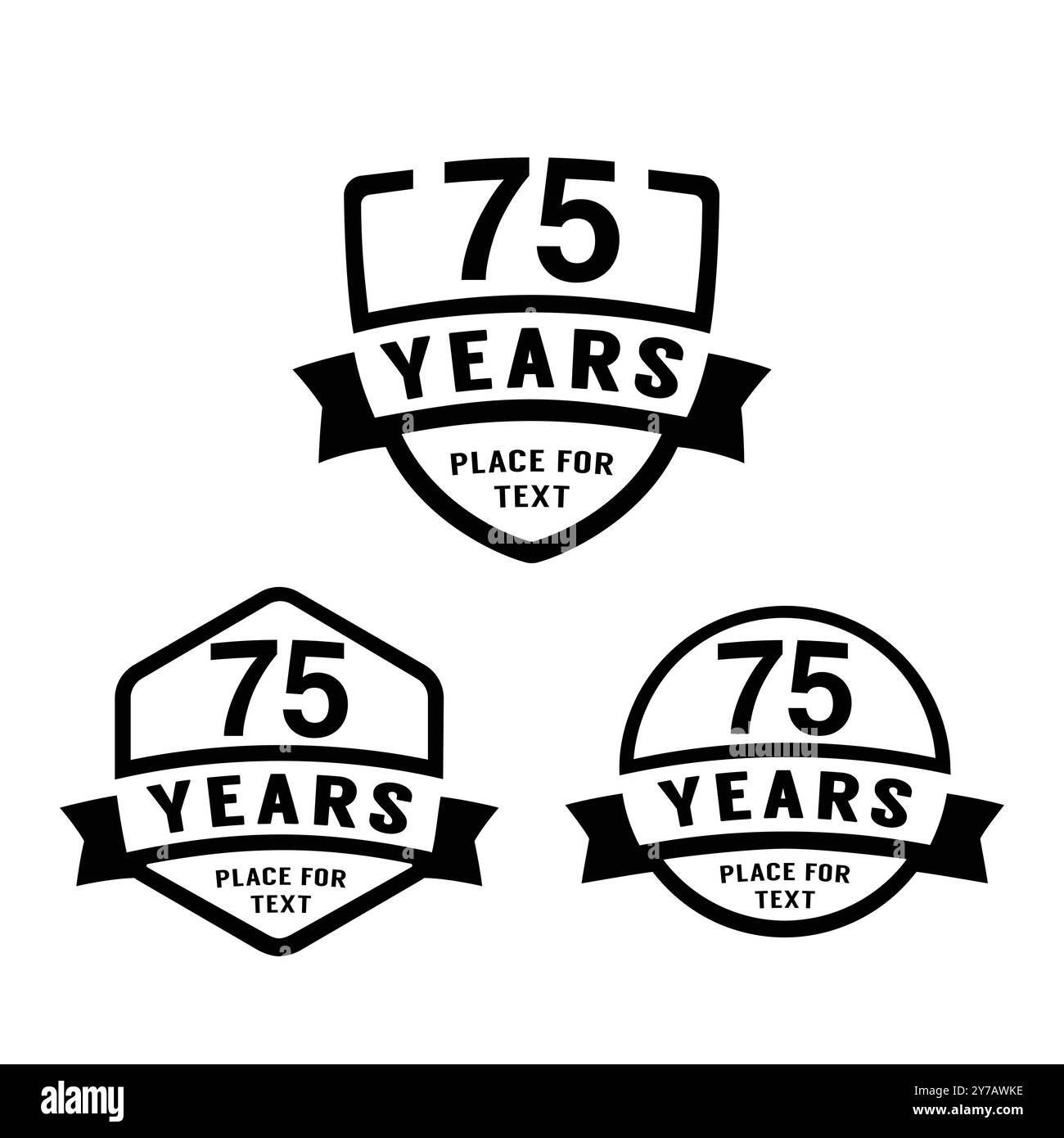 75 years anniversary celebration logotype. 75th anniversary logo ...