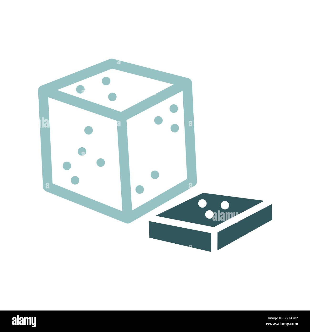 Feta cubes Stock Vector Images - Alamy