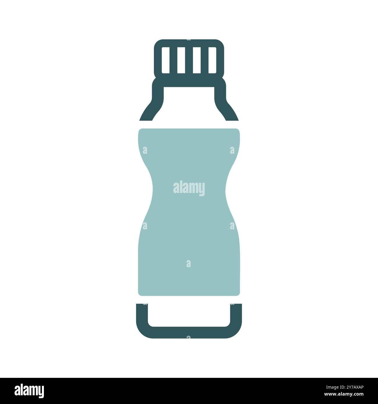 Drinkable yoghurt bottle vector icon. Dairy product sign. Graph symbol ...