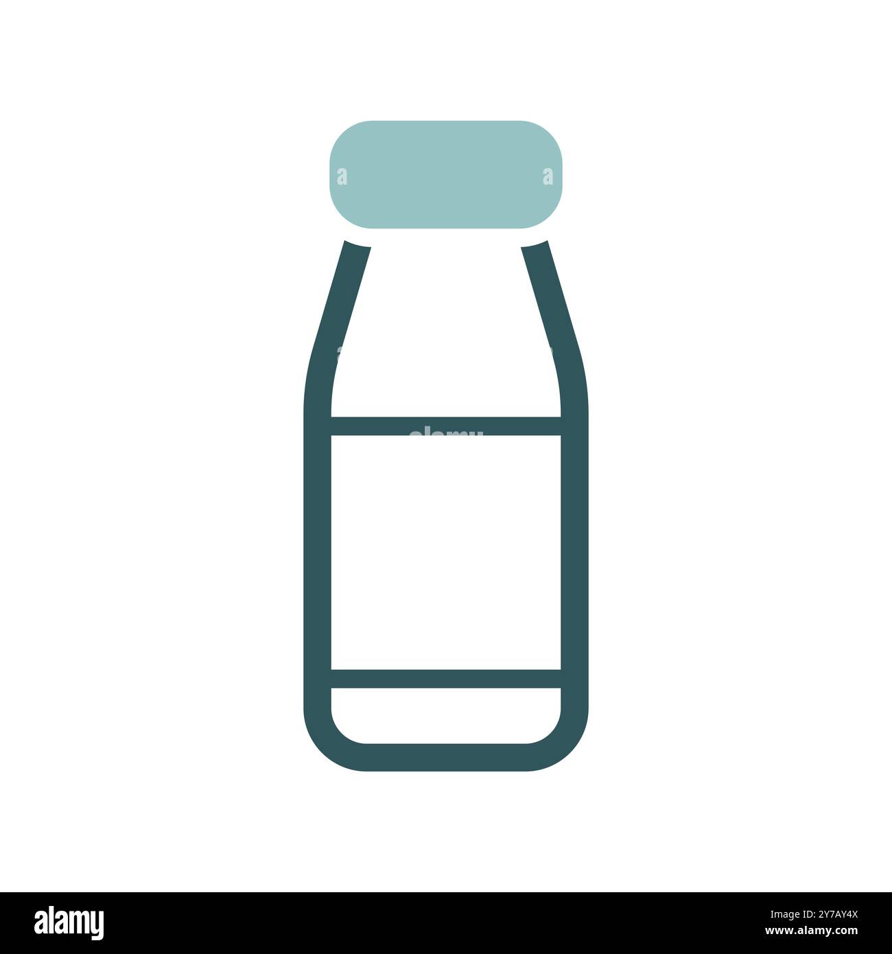 Drinkable yoghurt bottle vector icon. Dairy product sign. Graph symbol ...