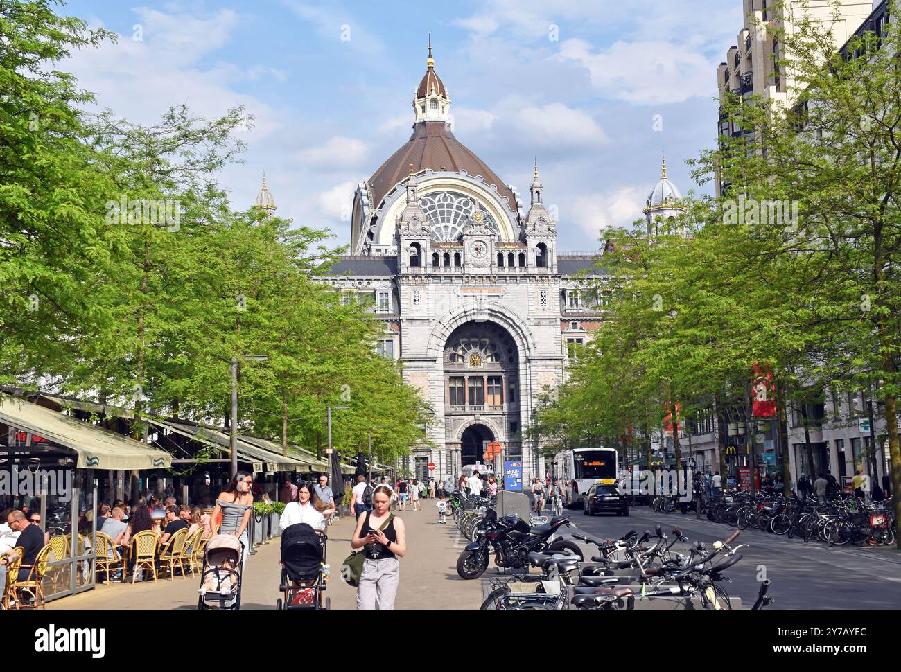 Antwerp Central Station, one of Europe’s great stations, built 1895 ...