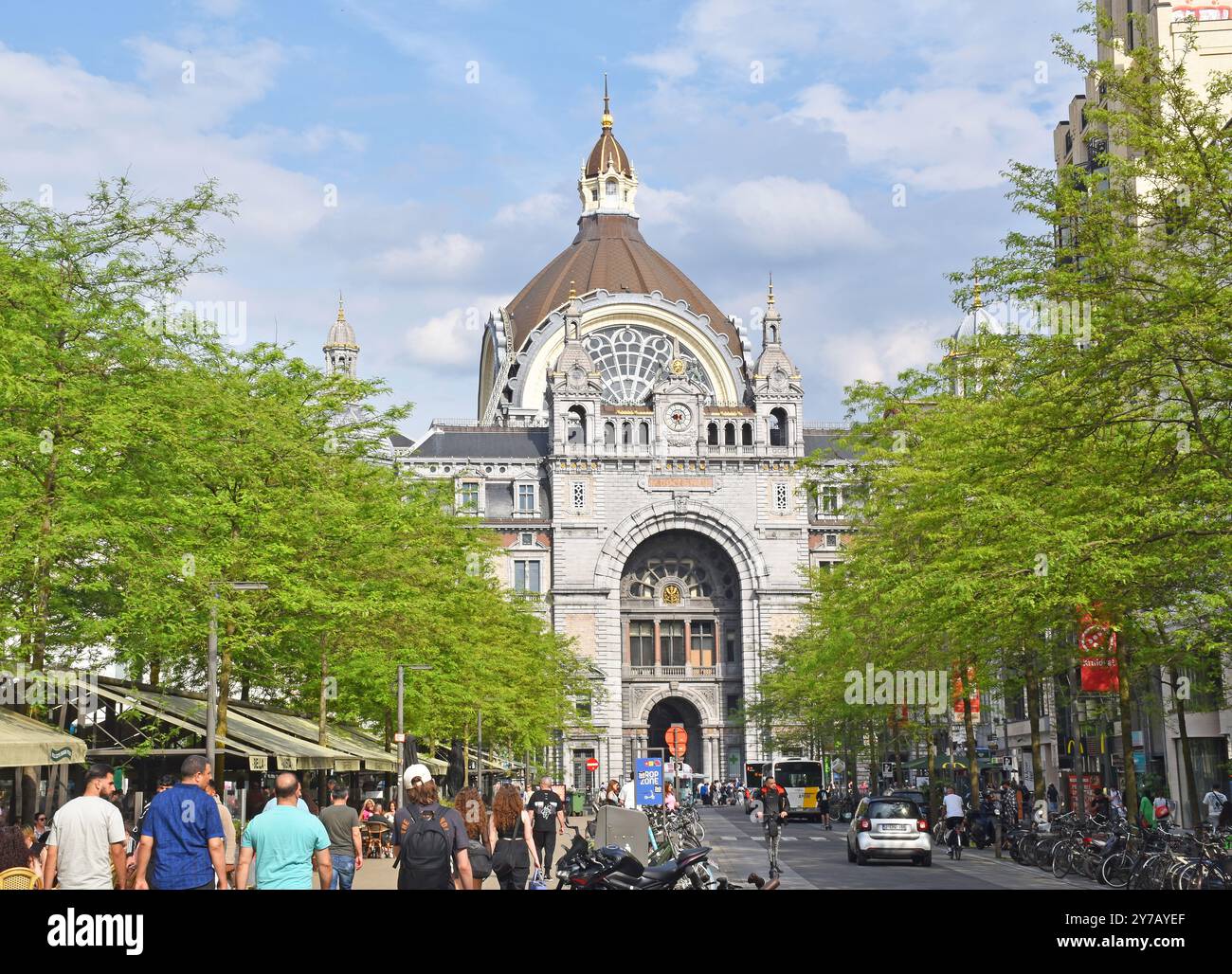 Antwerp Central Station, one of Europe’s great stations, built 1895 ...