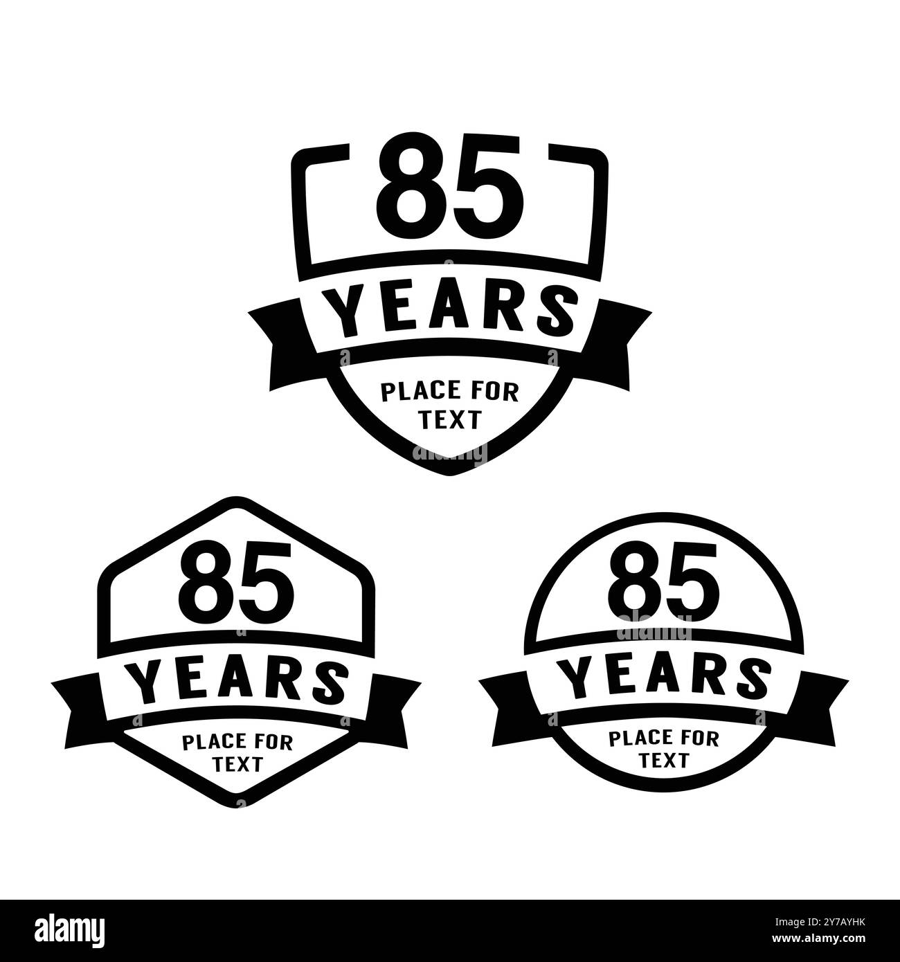 85 years anniversary celebration logotype. 85th anniversary logo ...