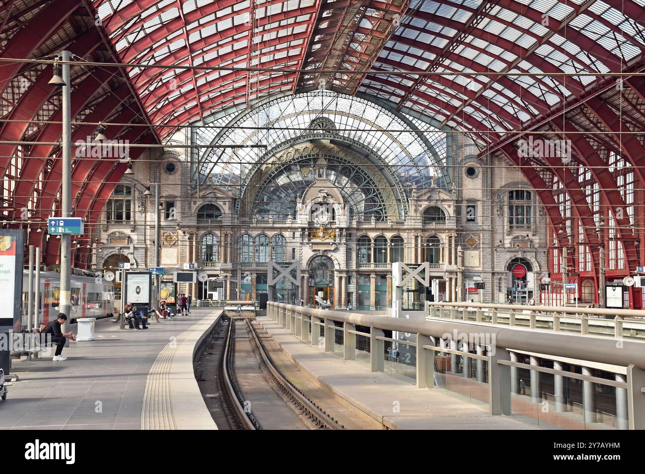 Antwerp Central Station, one of Europe’s great stations, built 1895 ...