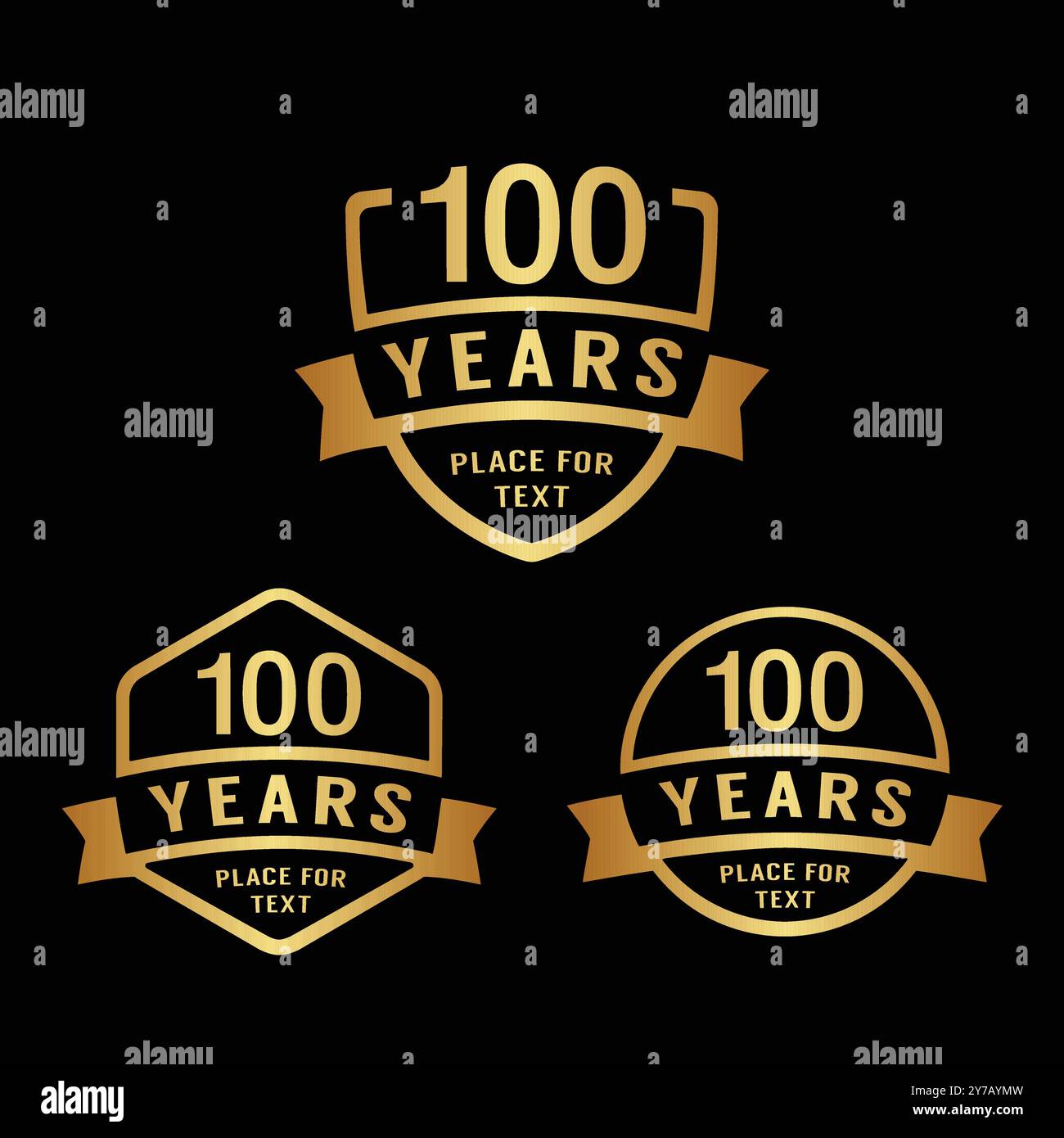 100 years anniversary celebration logotype. 100th anniversary logo ...