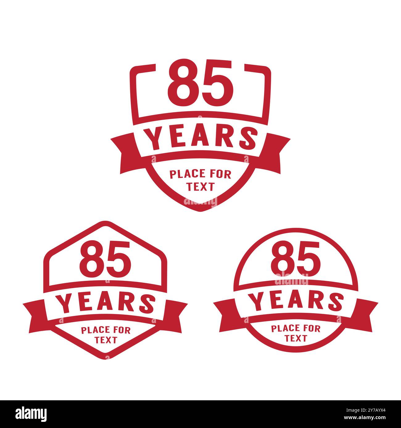85 years anniversary celebration logotype. 85th anniversary logo ...
