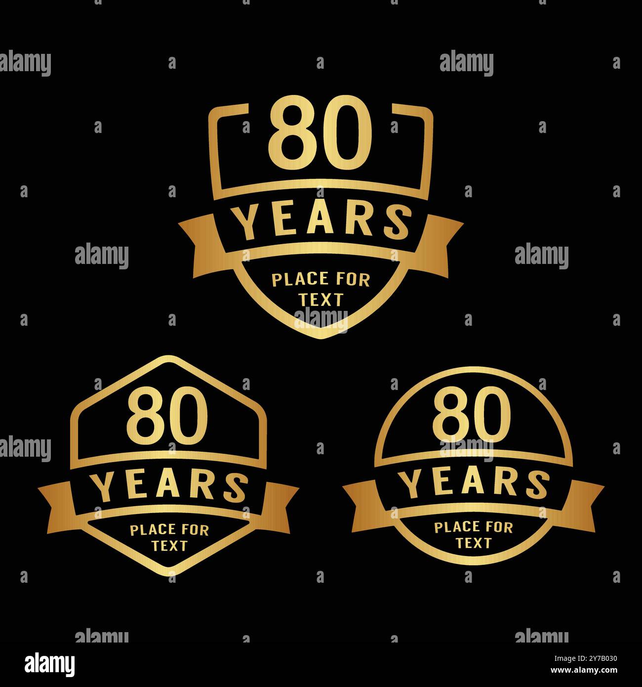 80 years anniversary celebration logotype. 80th anniversary logo ...