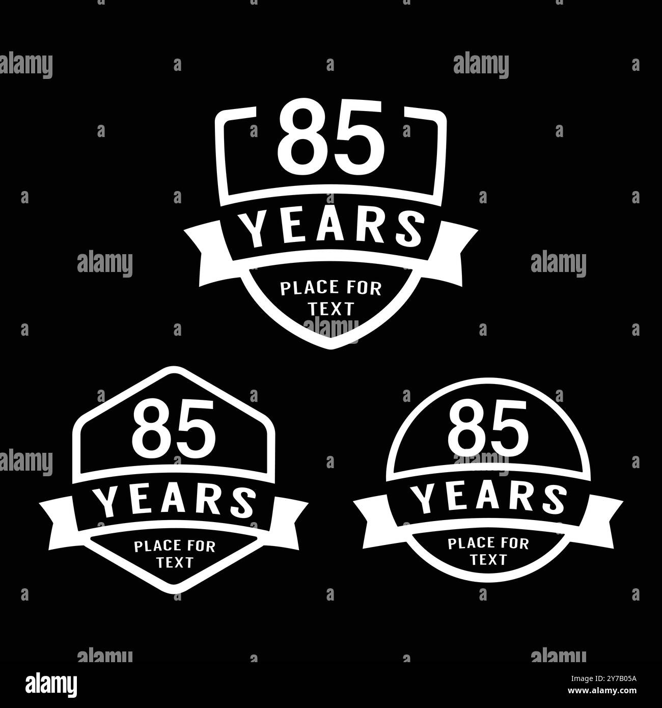 85 years anniversary celebration logotype. 85th anniversary logo ...