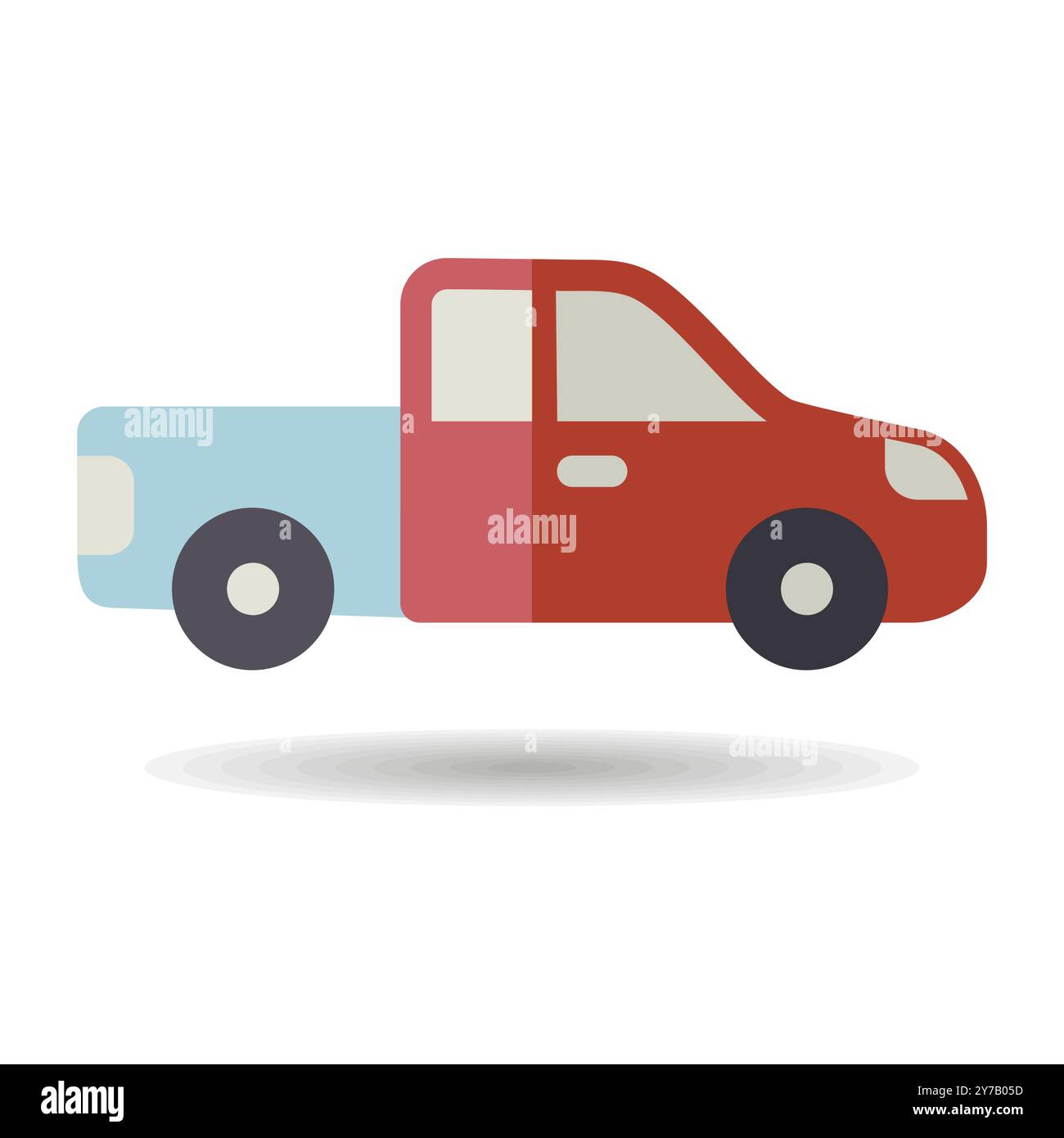 Pickup car vector isolated icon. Graph symbol for travel and tourism ...