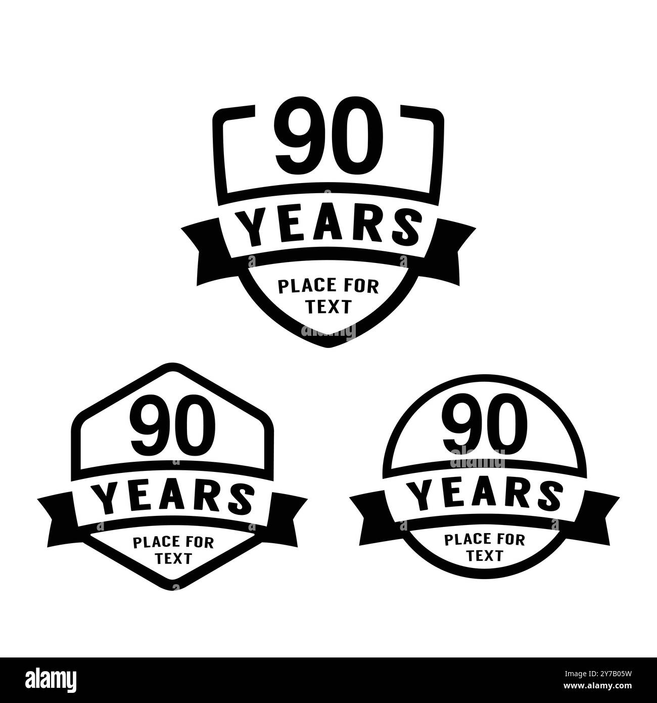 90 years anniversary celebration logotype. 90th anniversary logo ...