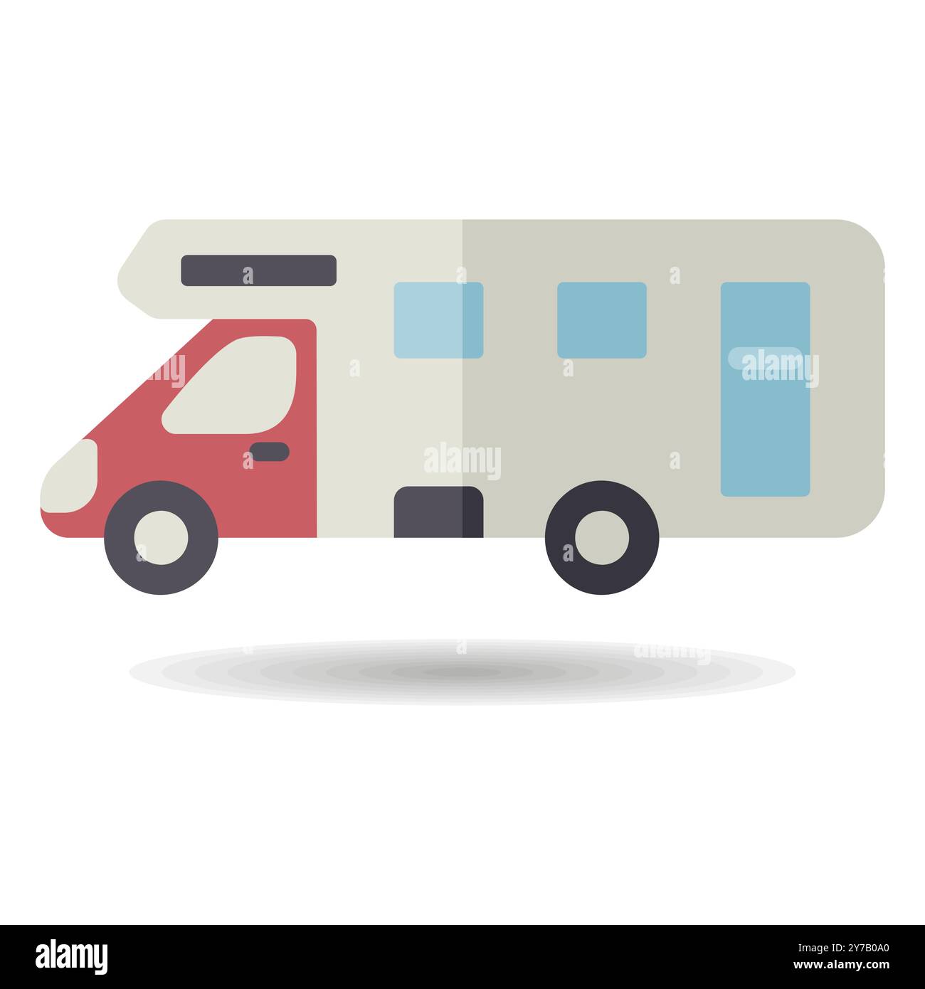 Transport journey traveler mobile rv illustration tourism vector ...