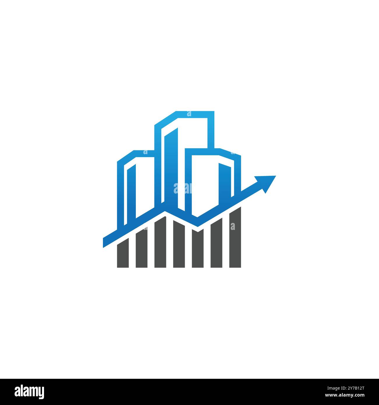Modern real estate investment logo design Vector. Property investment ...