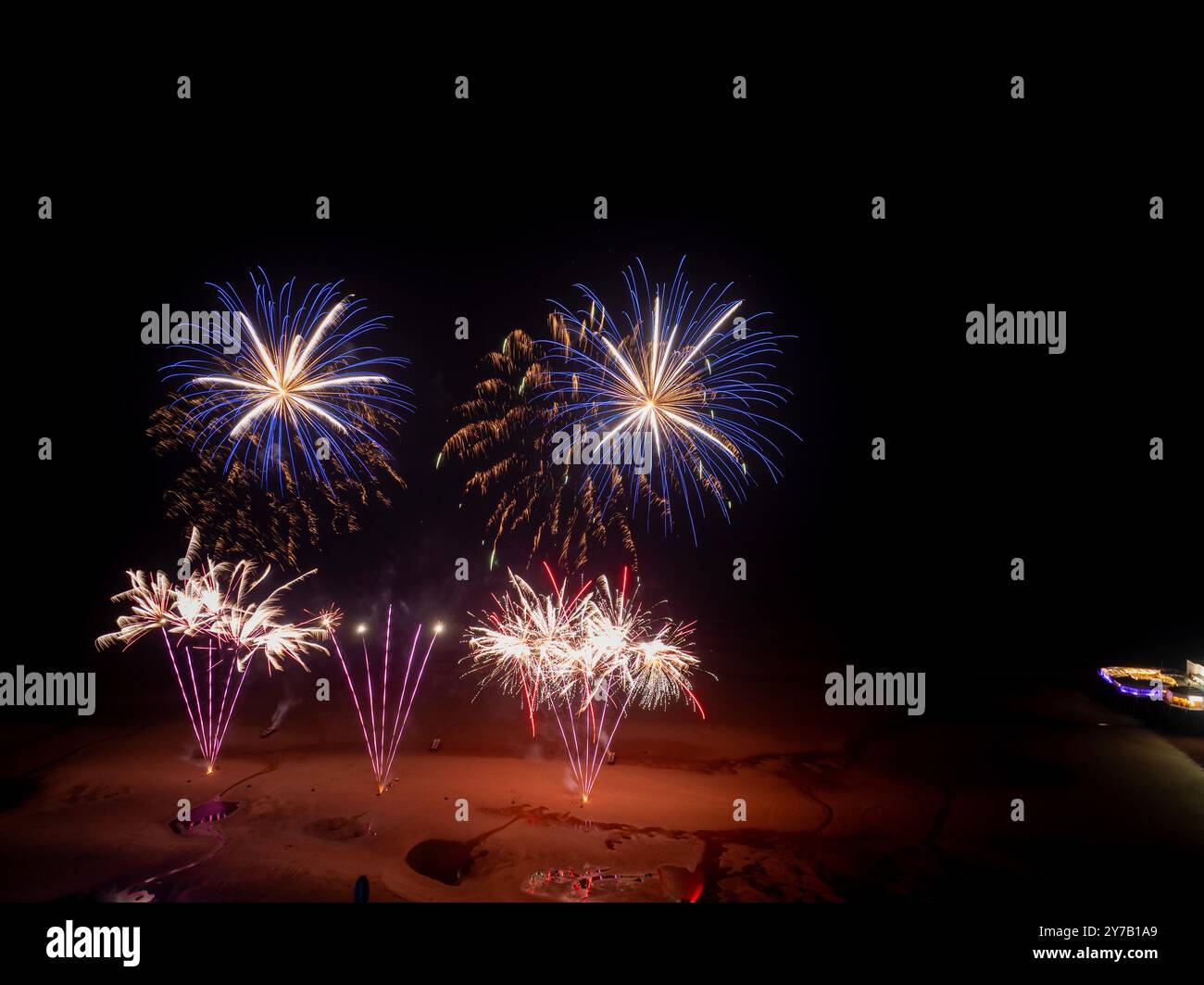 Fireworks Exploding 1 Stock Photo - Alamy