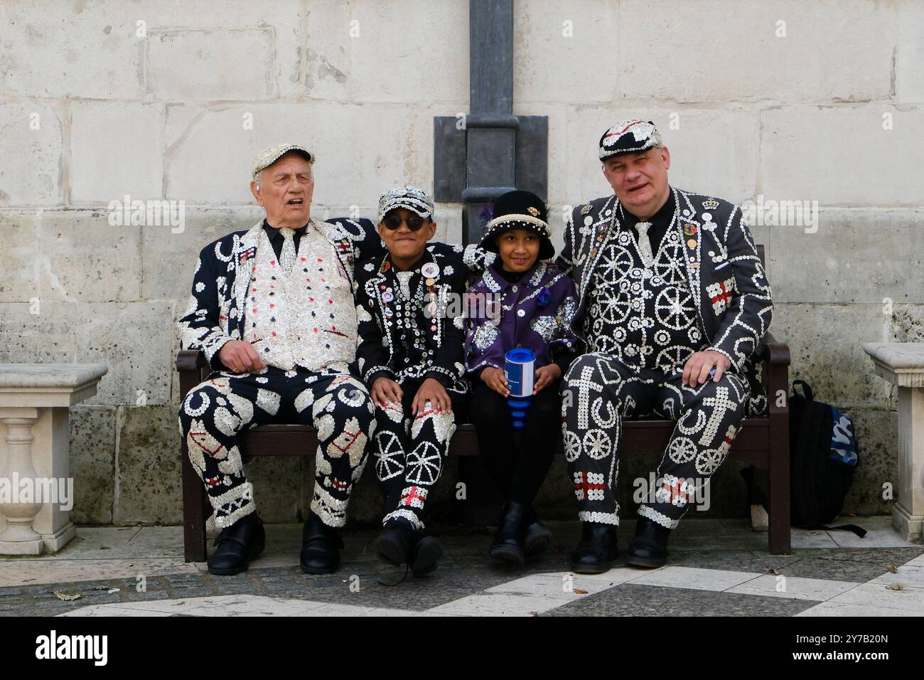 Guildhall Yard, London, UK. 29th Sept 2024. The 2024 Pearly Kings and ...