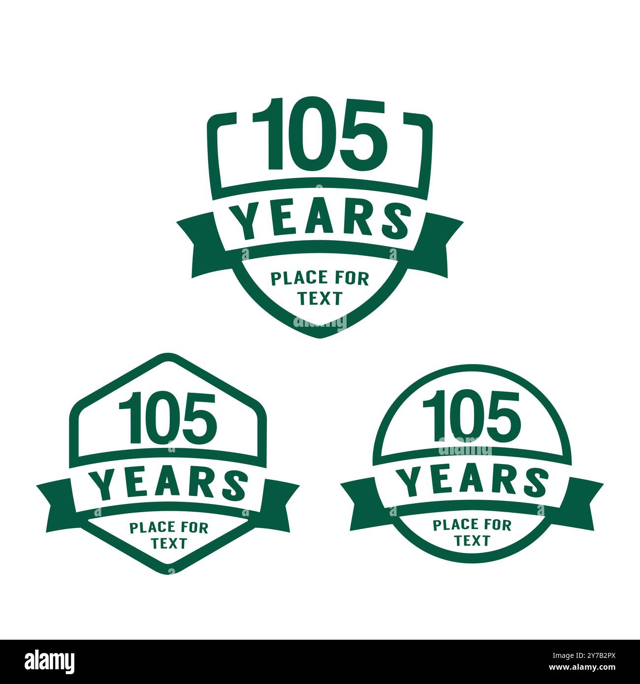 105 years anniversary celebration logotype. 105th anniversary logo ...