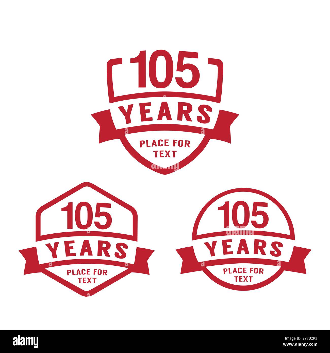 105 years anniversary celebration logotype. 105th anniversary logo ...