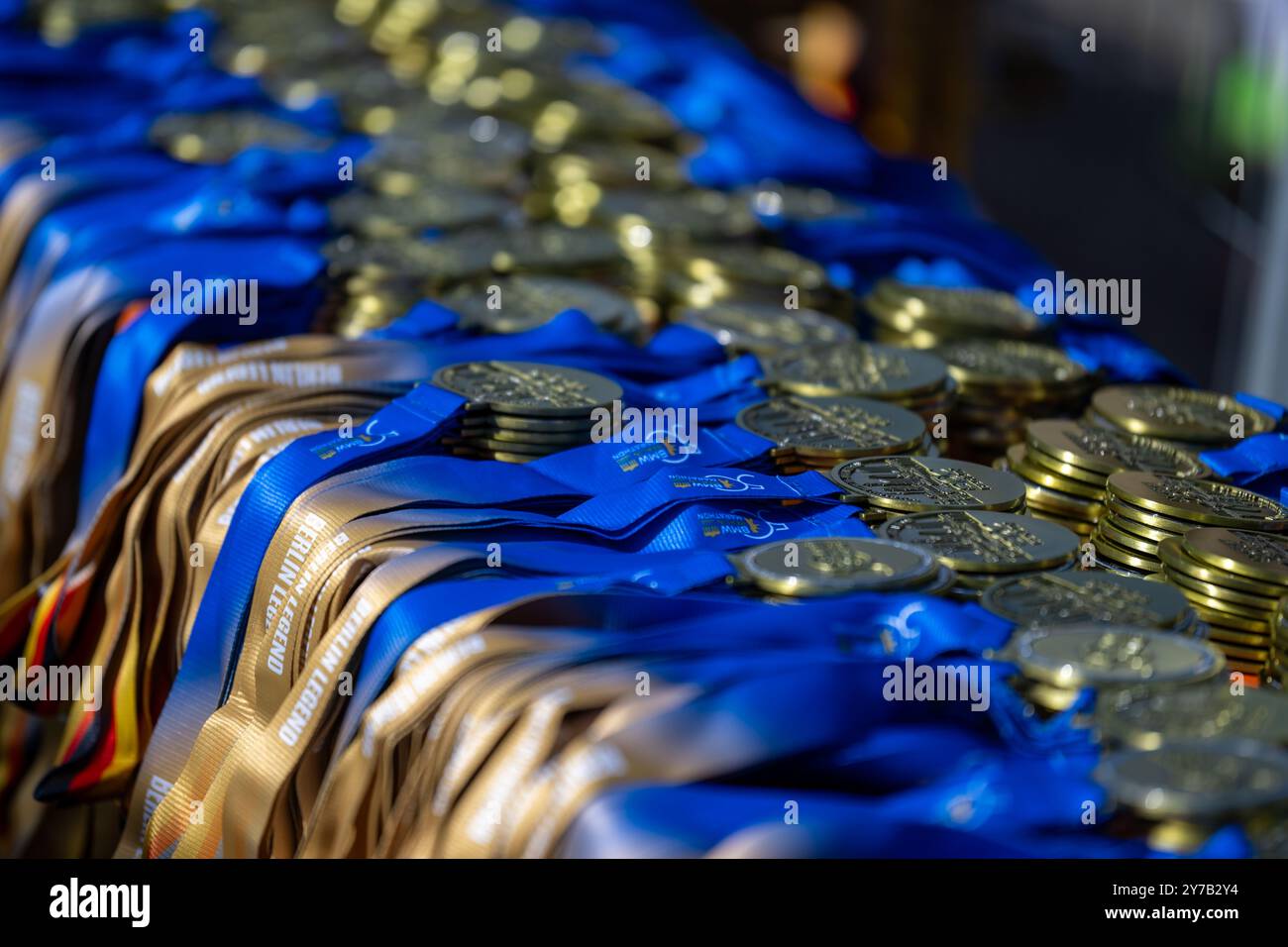 BMW Berlin Marathon 2024 Medals for completing the 42km route Stock ...