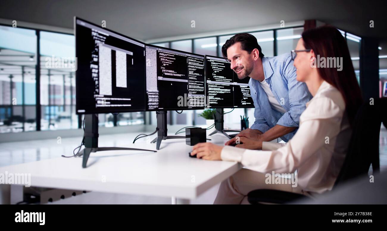 Young female web developer hi-res stock photography and images - Alamy