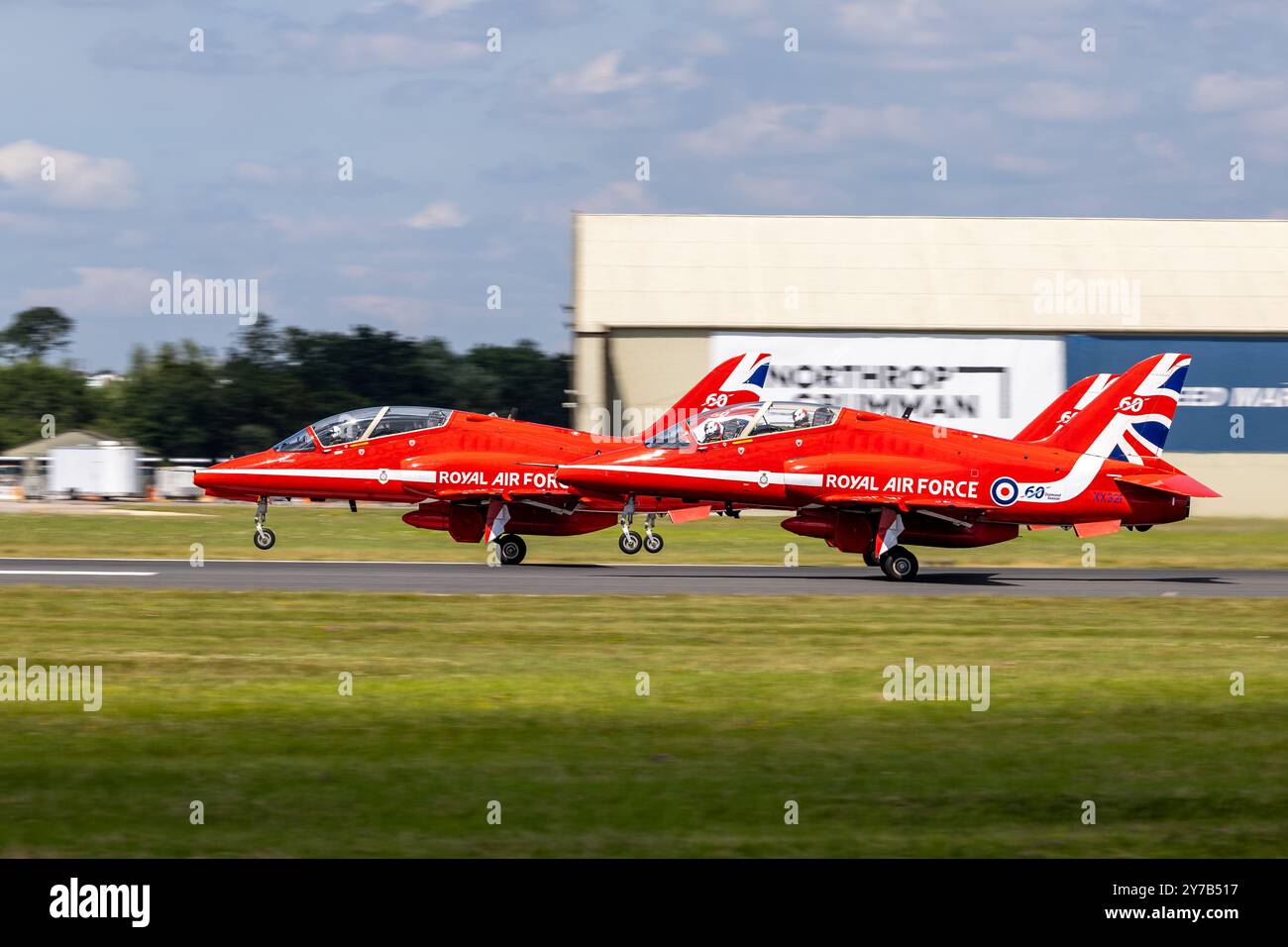 Royal Air Force - Red Arrows BAE Systems Hawk T.1A, taking off from RAF ...