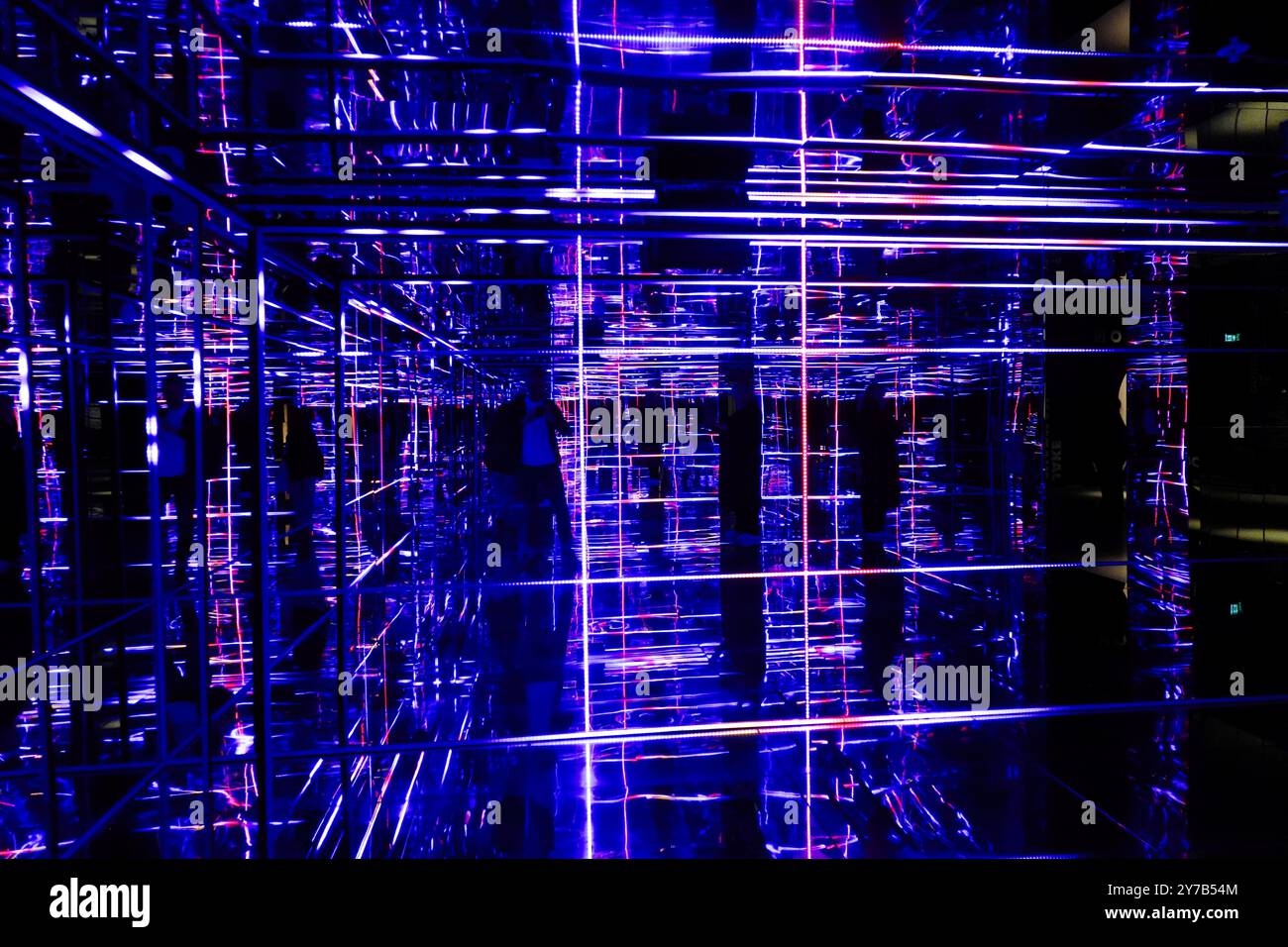 Moco Museum London UK. Pulse Interactive, Endless Realities Stock Photo ...