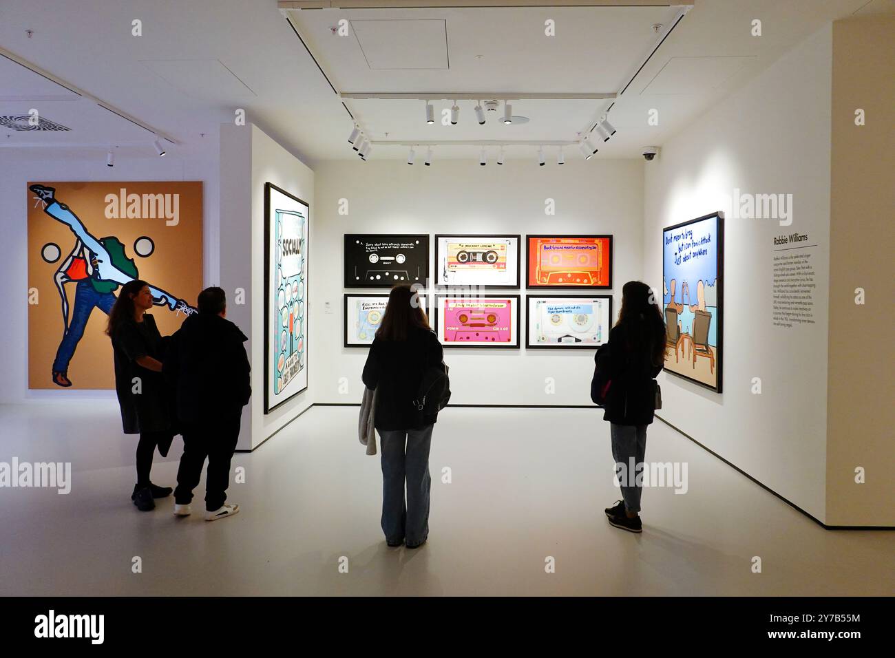 Moco Museum London UK. Robbie Williams works Stock Photo - Alamy