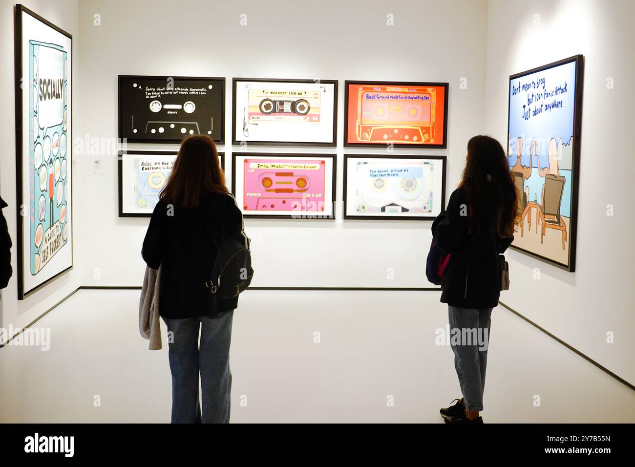 Moco Museum London UK. Robbie Williams works Stock Photo - Alamy