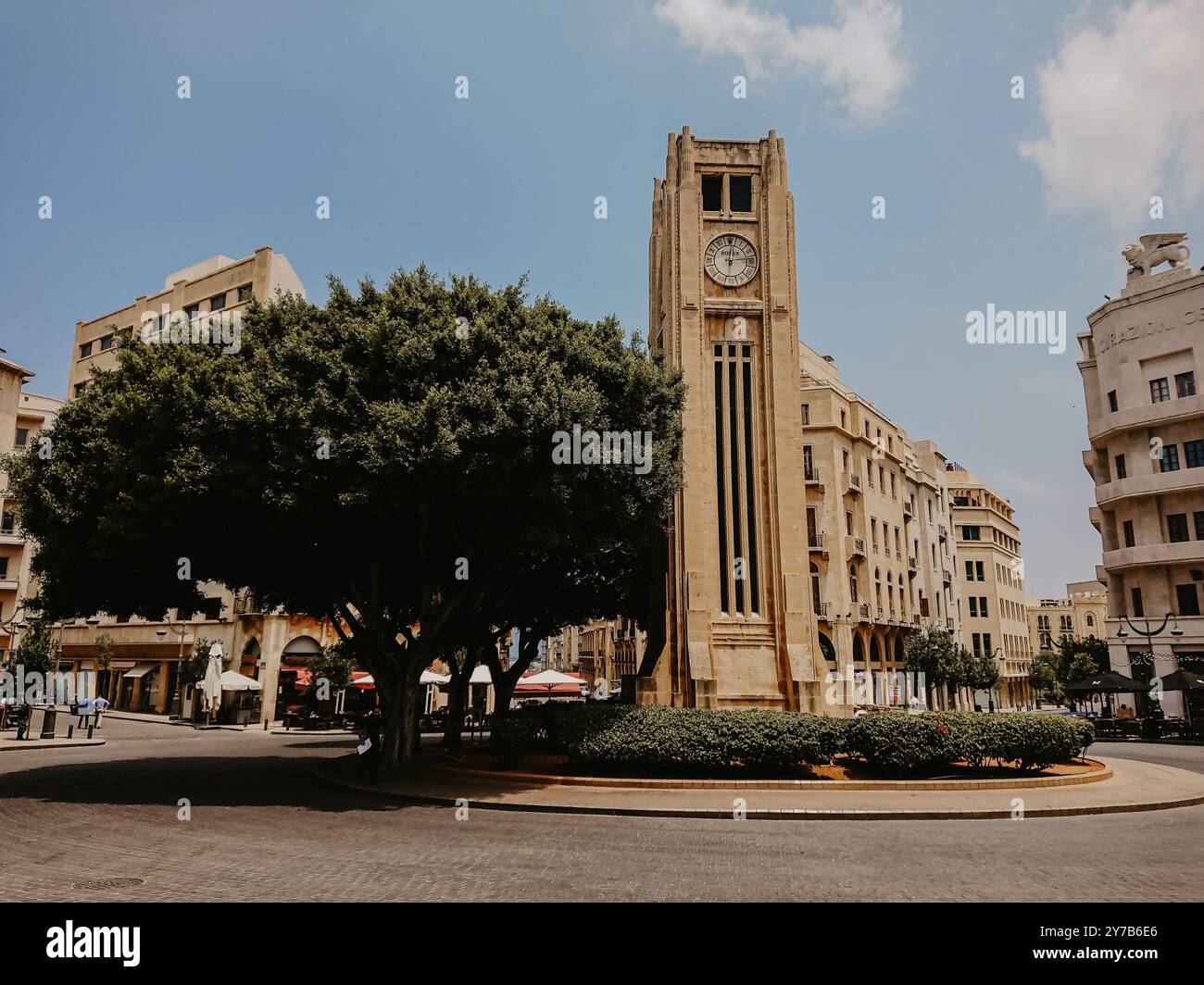 06.14 2019 - BEIRUT, LEBANON- Nijmeh Square downtown in Beirut capital ...